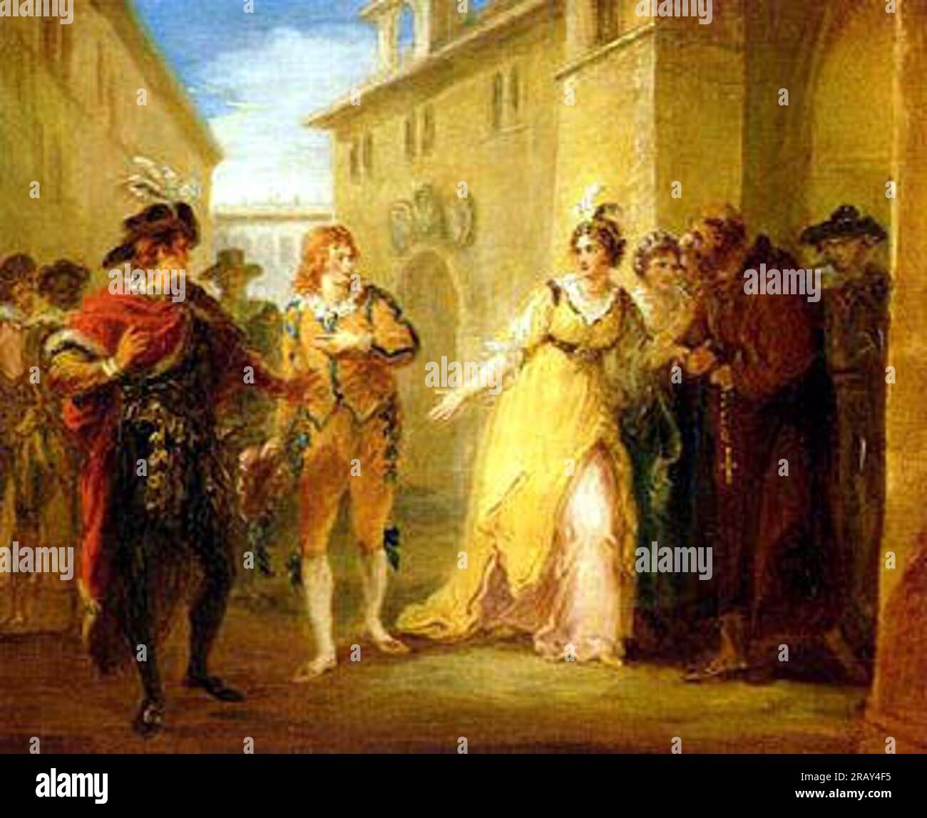 A Scene from Twelfth Night by William Hamilton Stock Photo - Alamy