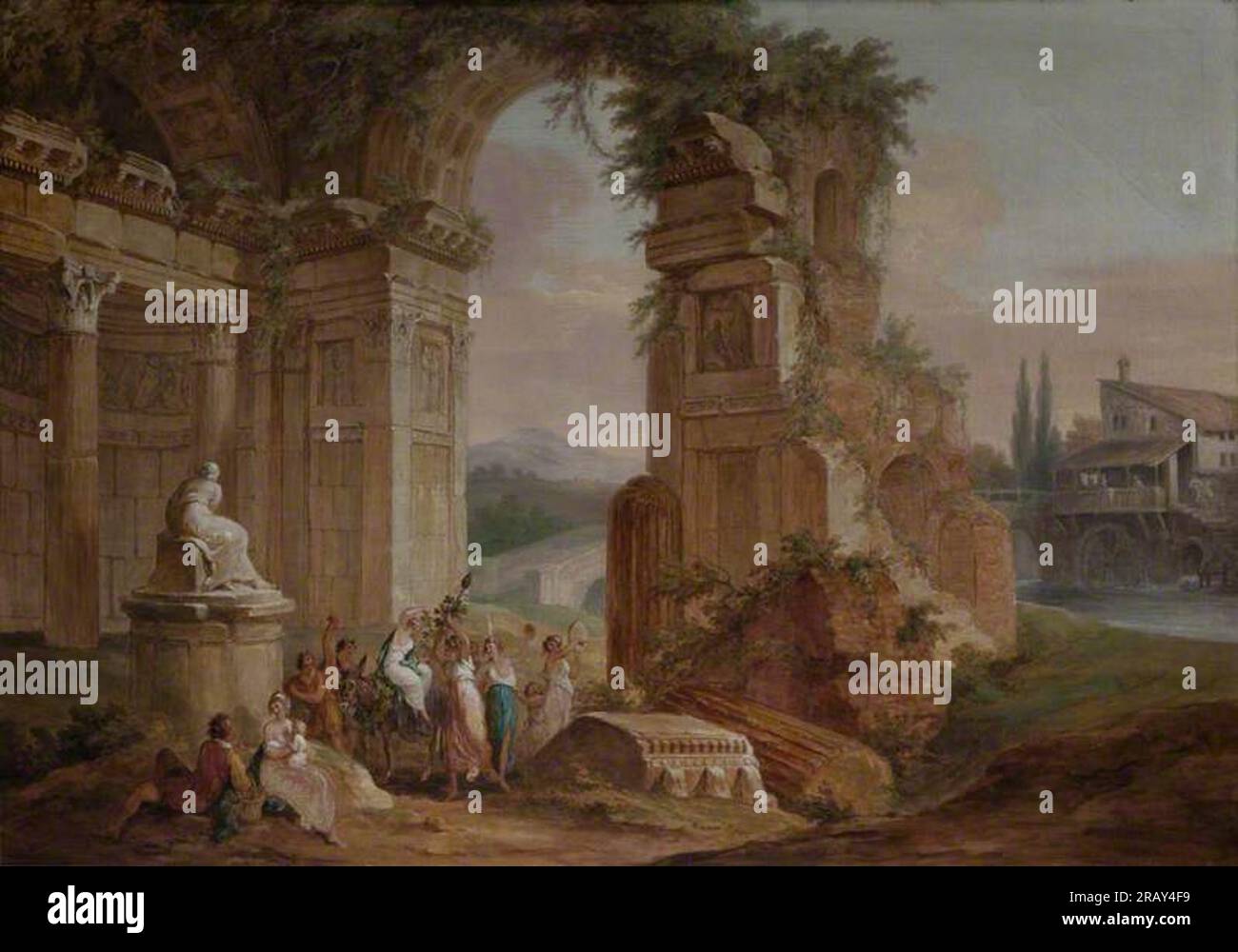 Capriccio of classical ruins hi-res stock photography and images - Alamy