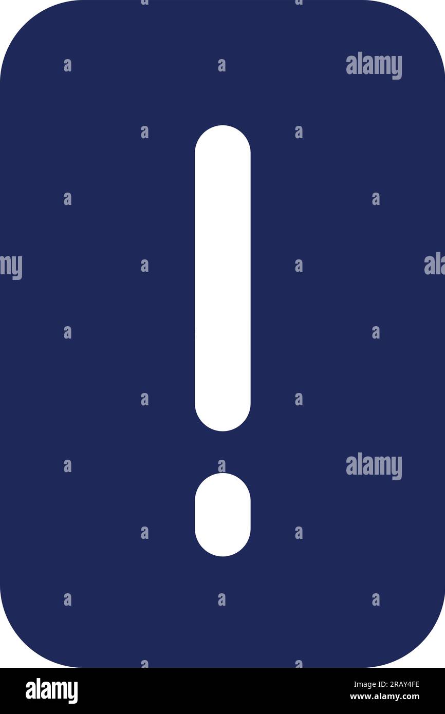 Exclamation minimalist hi-res stock photography and images - Alamy