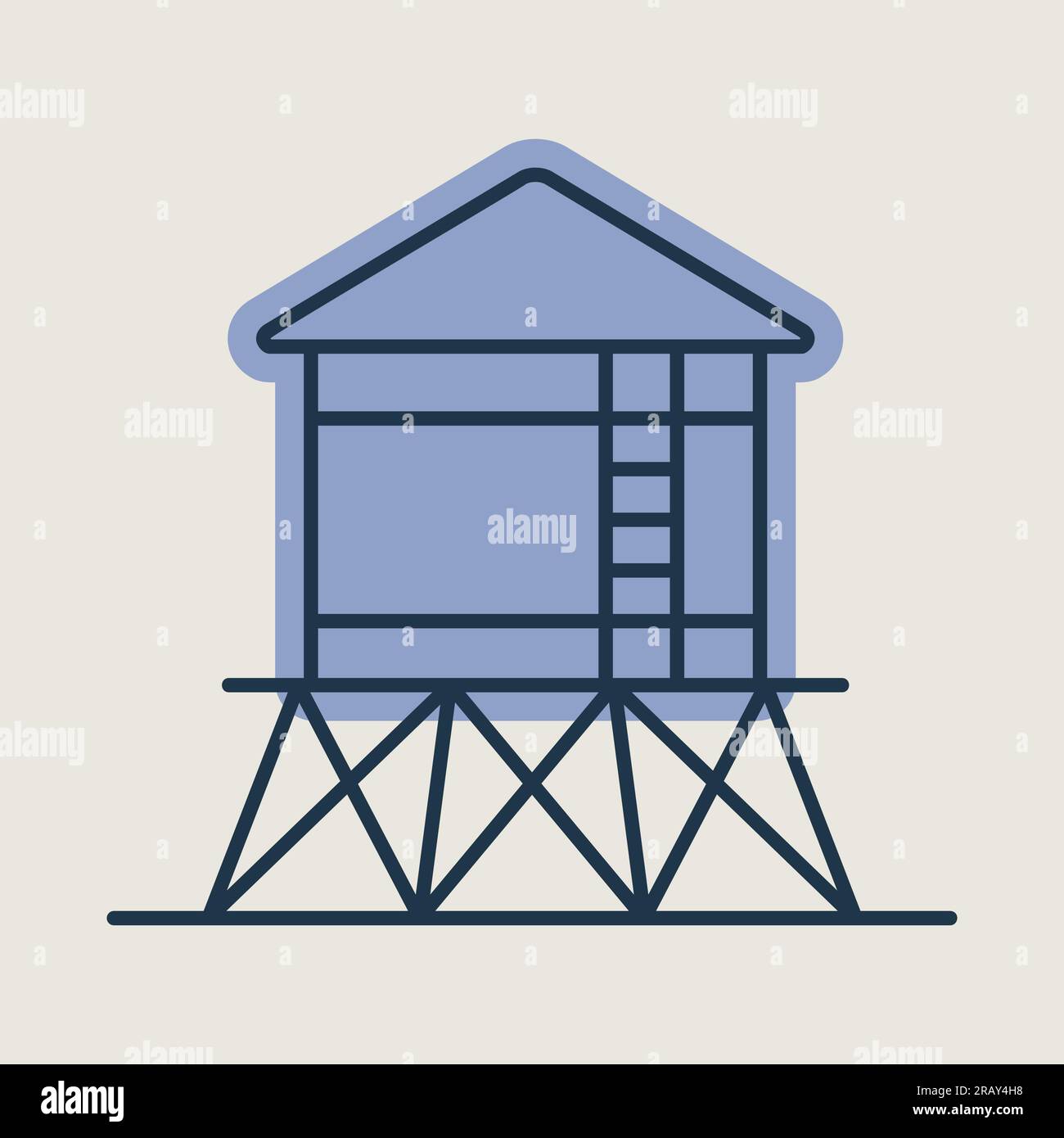 Water tower isolated icon. Agriculture sign. Graph symbol for your web ...