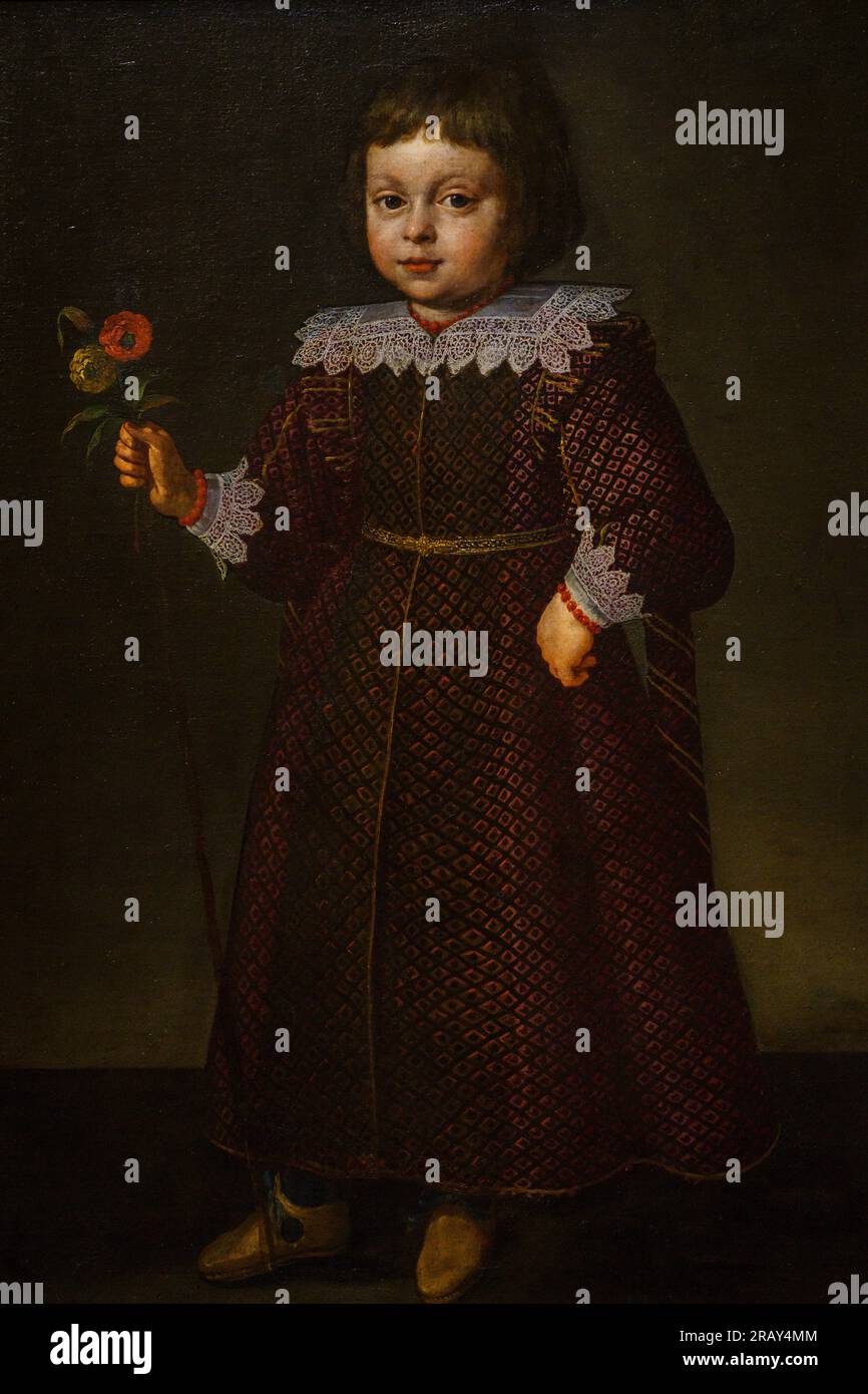 boy holding a cane and the attribute of Saint Joseph, Jacopo di Empoli, Nins, portraits of ...