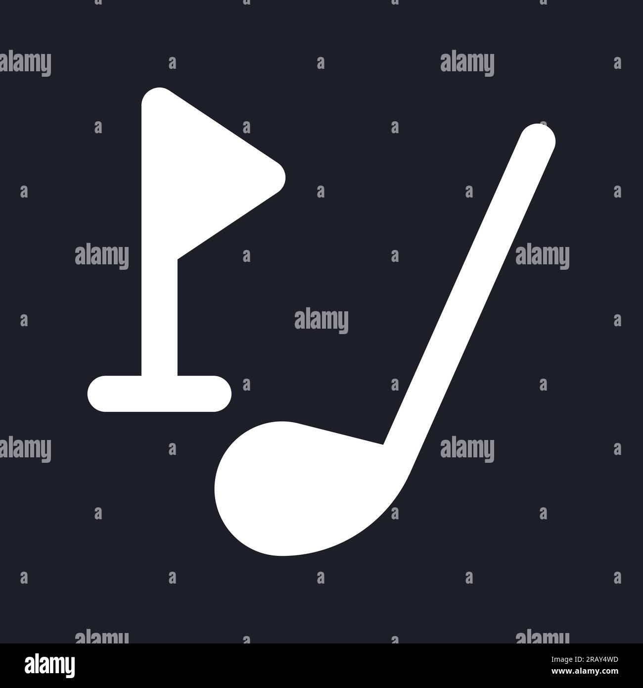 Golf sport game glyph hi-res stock photography and images - Alamy