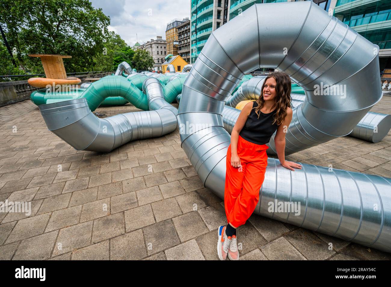 London, UK. 6 Jul 2023. Slackwater: a new commission by Holly Hendry ...