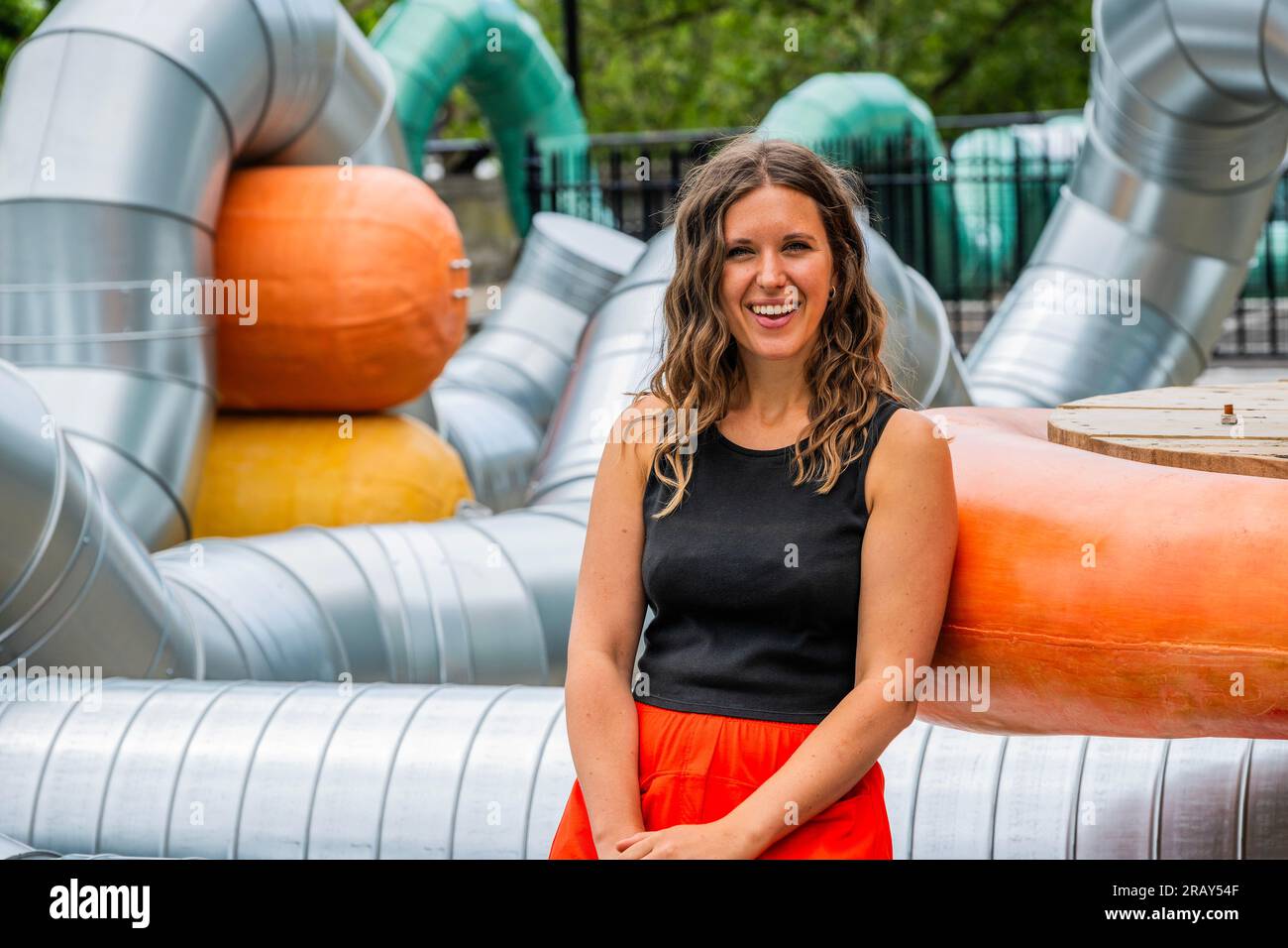 London, UK. 6 Jul 2023. Slackwater: a new commission by Holly Hendry ...