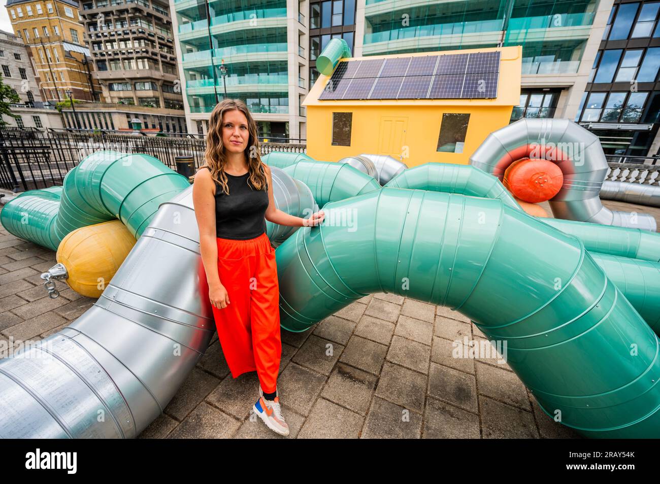 London, UK. 6 Jul 2023. Slackwater: a new commission by Holly Hendry ...