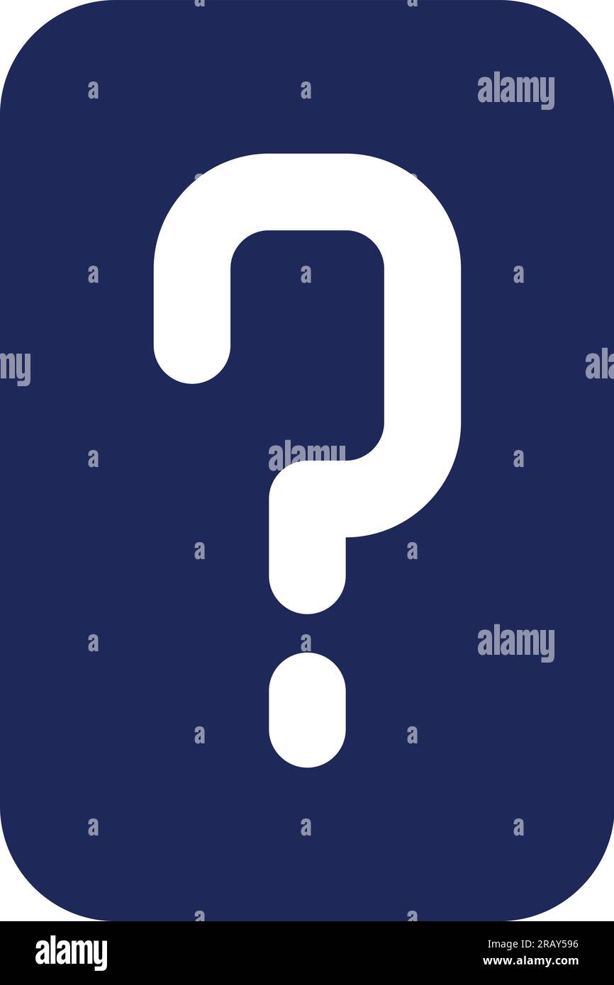 Faq glyph icon question Cut Out Stock Images & Pictures - Alamy