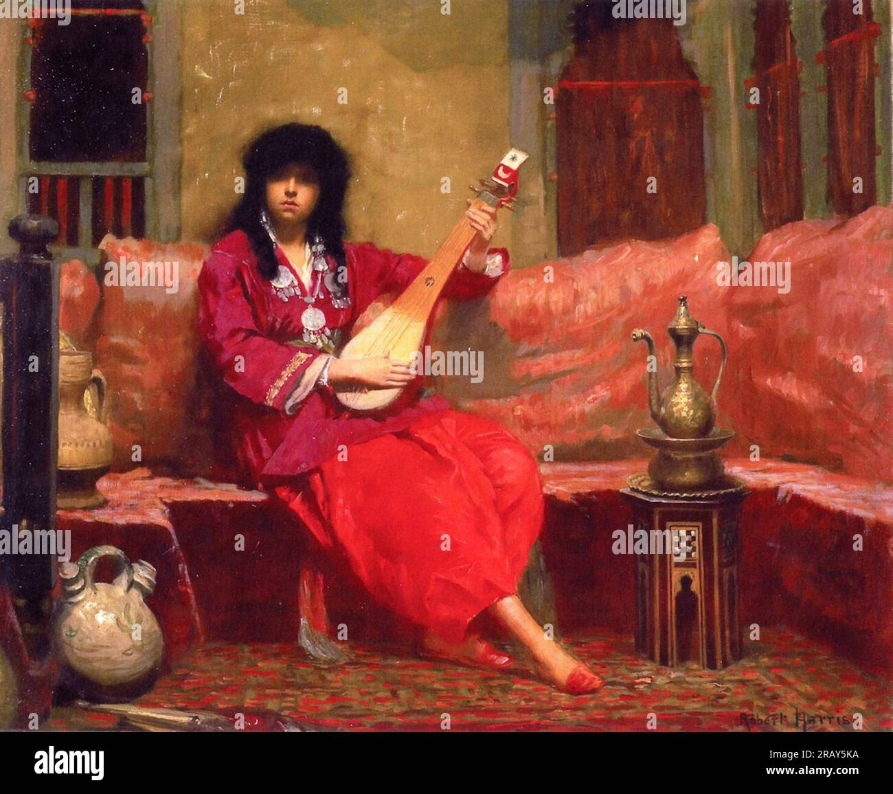 A North African Interior 1877 by Robert Harris Stock Photo - Alamy