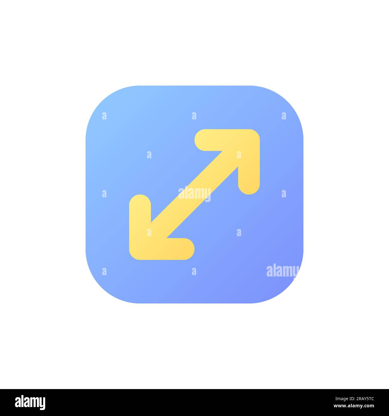 Screen enlargement pixel perfect flat gradient color ui icon Stock Vector Image & Art - Alamy