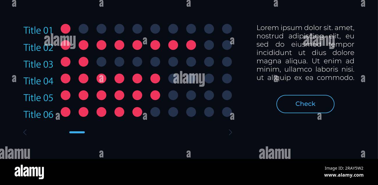 Horizontal dot chart UI element template Stock Vector Image & Art - Alamy Horizontal dot chart UI element template Stock Vector Image & Art - Alamy