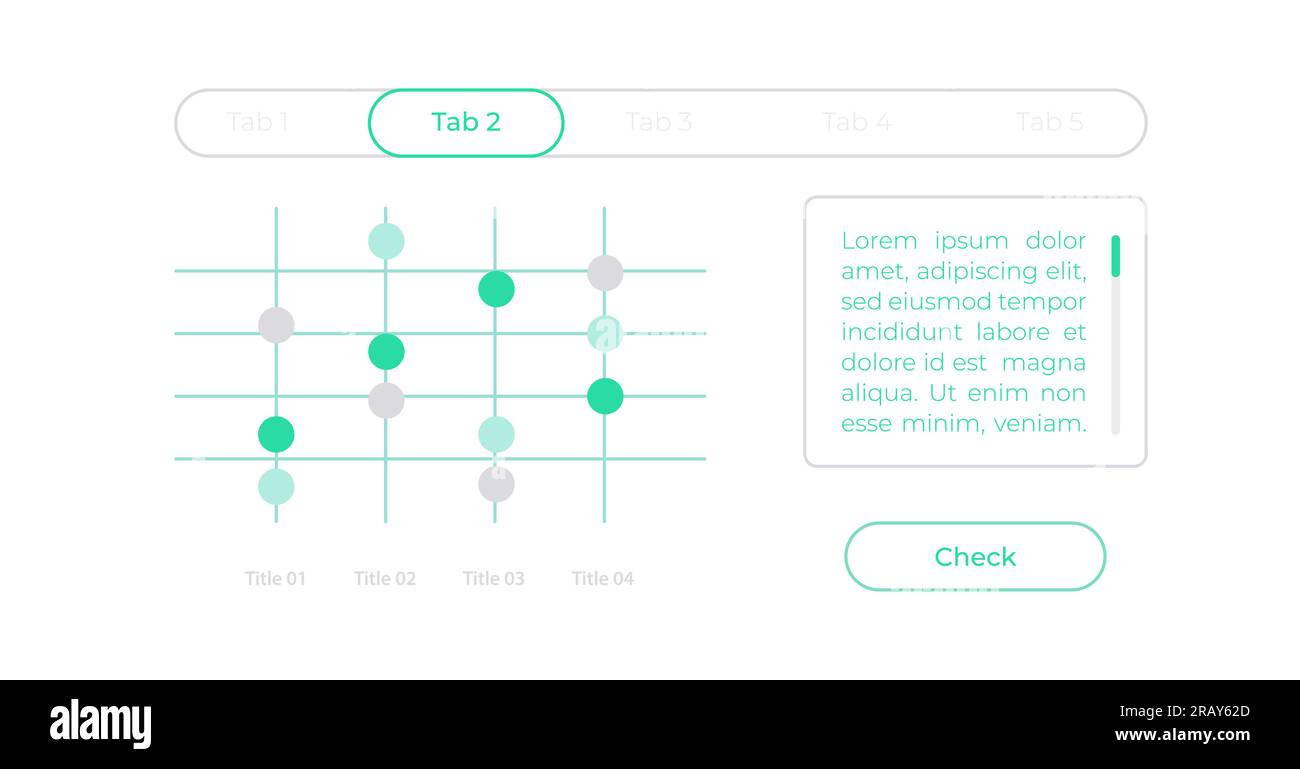 Dot plot UI element template Stock Vector Image & Art - Alamy