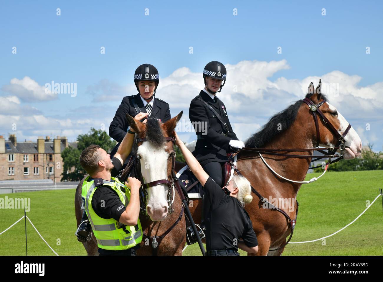 Edinburgh Scotland, UK 05 July 2023. The police in Holyrood Park make ...