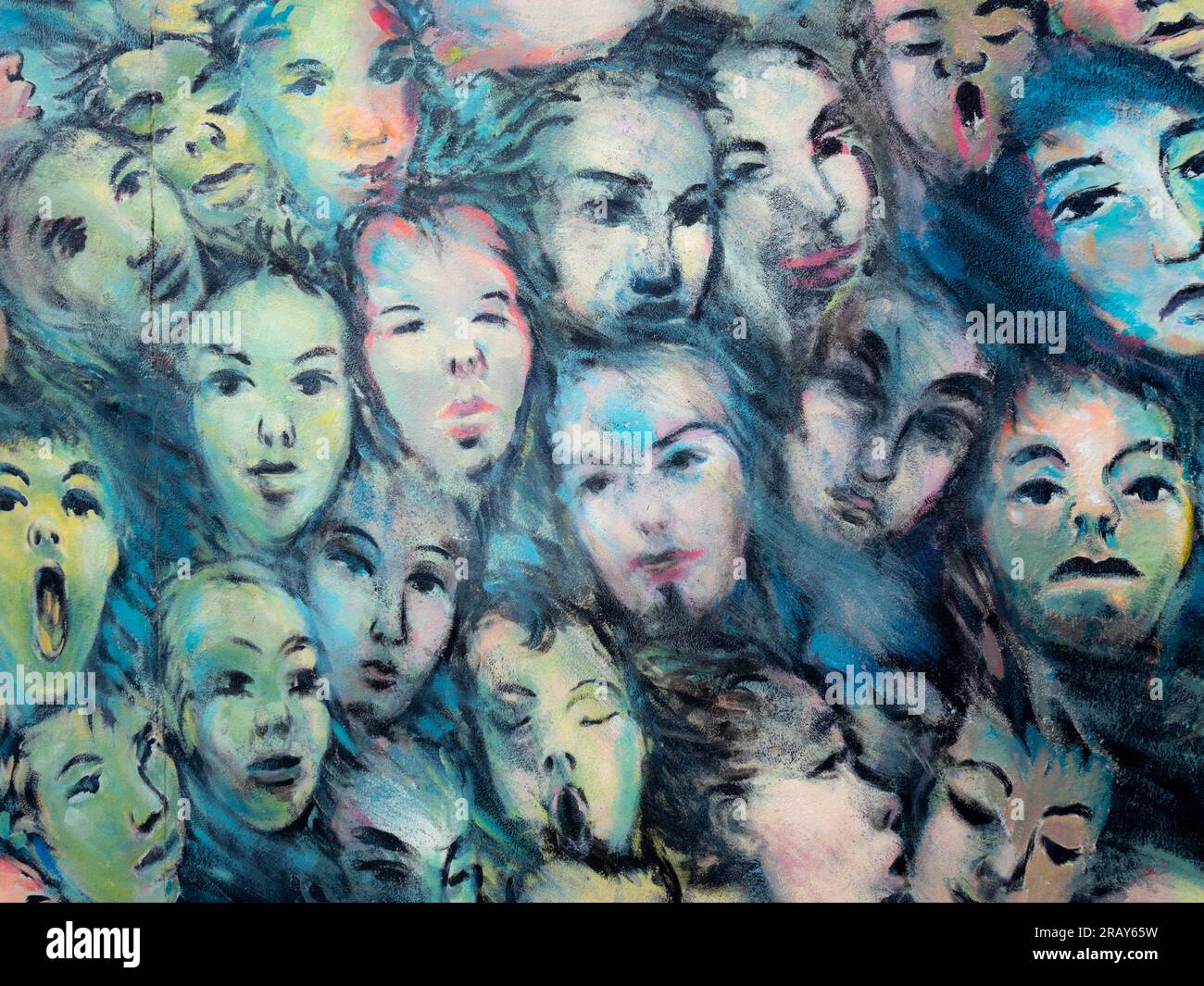 Mural and painting on the Berlin Wall in Germany Stock Photo - Alamy