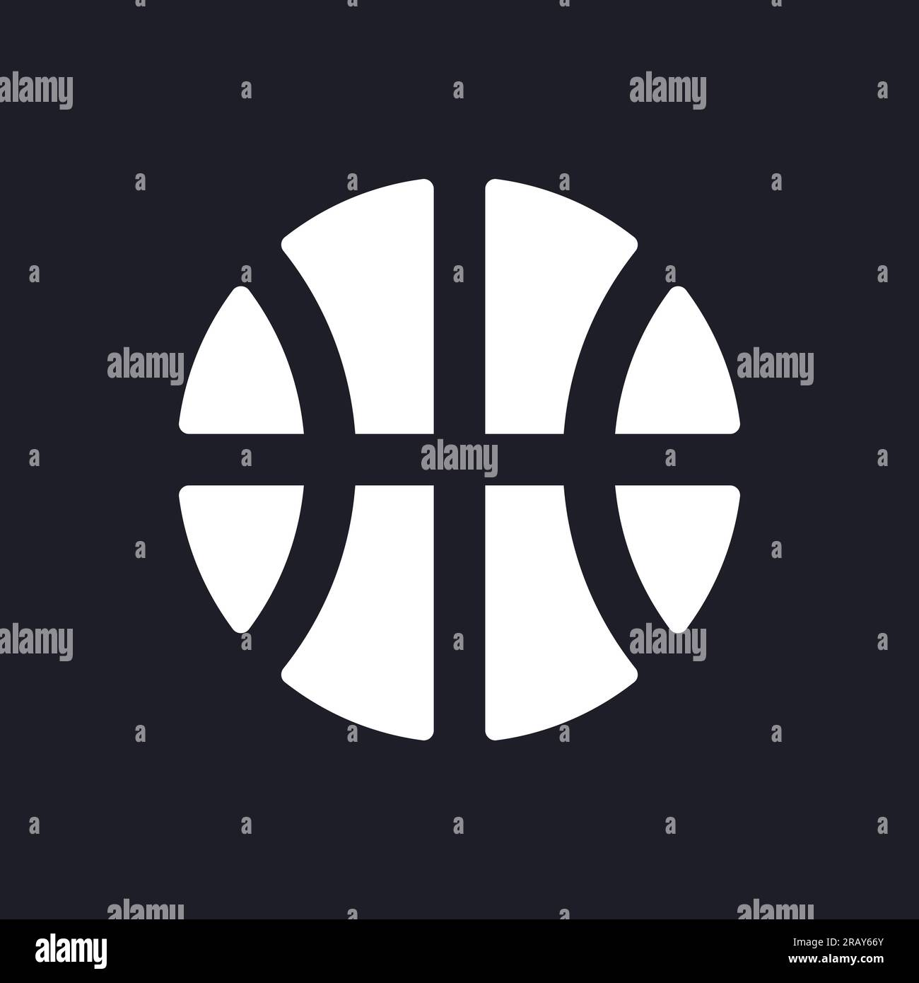 Minimal basketball logo hi-res stock photography and images - Alamy