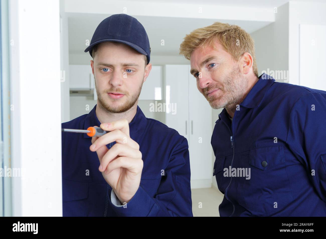 Young builder apprentice in hi-res stock photography and images - Alamy