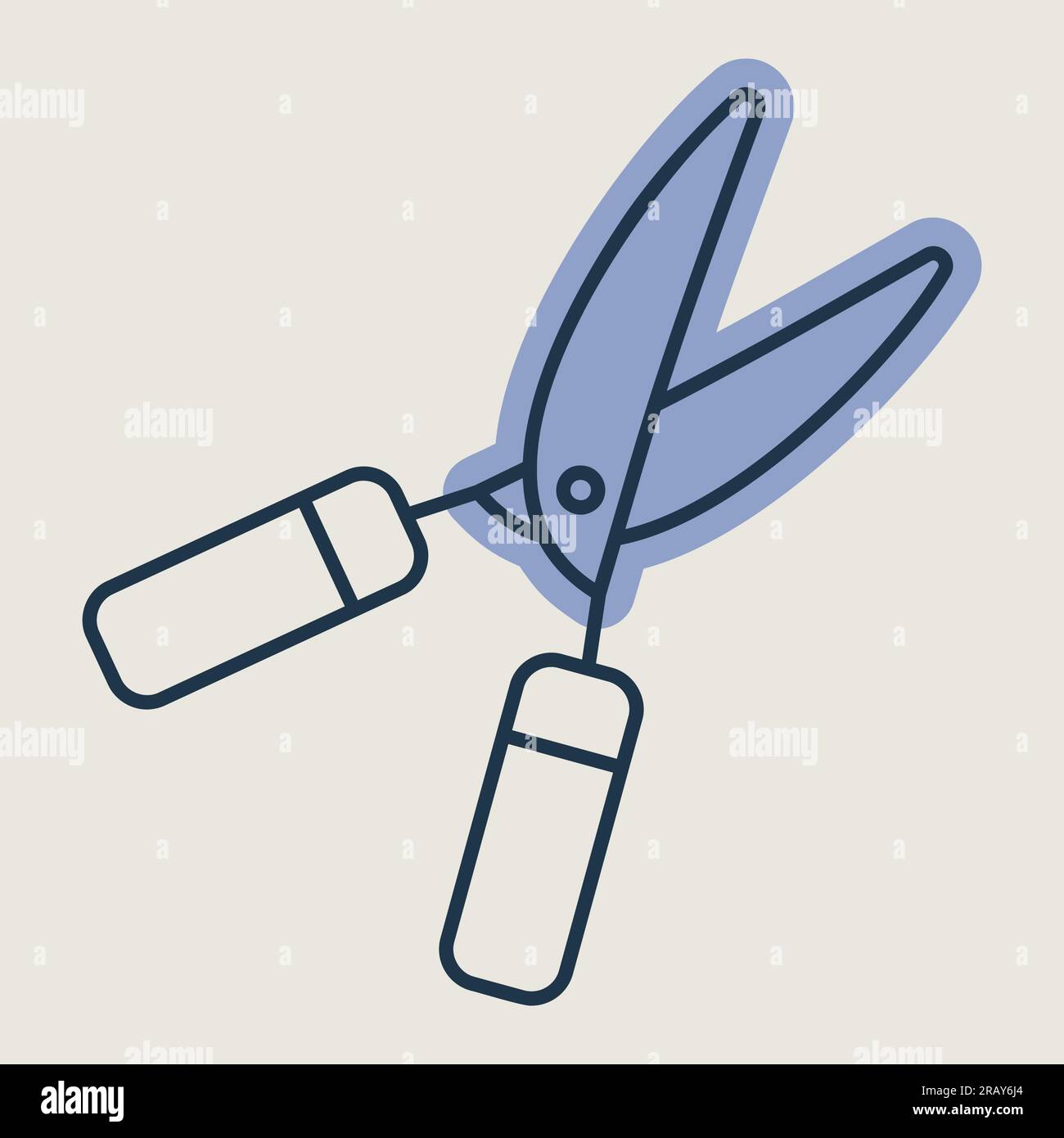 Garden shears vector icon, hedge shears sign. Graph symbol for ...