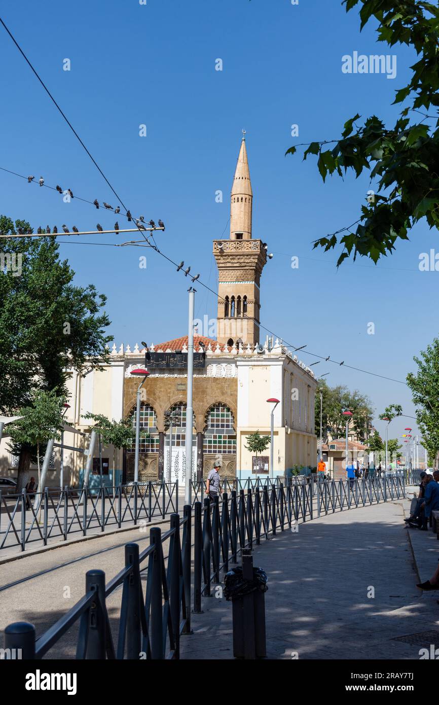 View of EL Atik mosque in Setif city. The famous landmark in the city ...