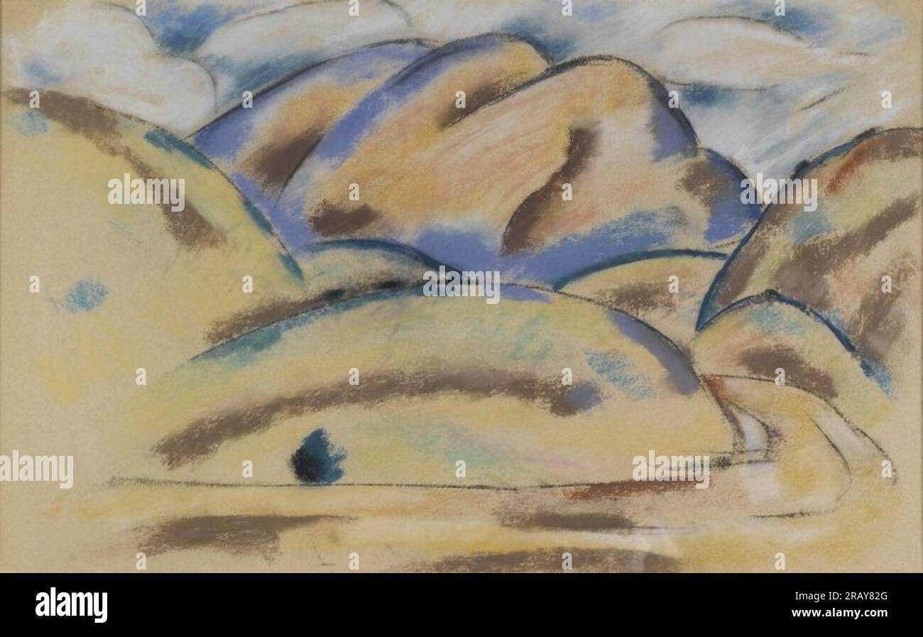 Landscape, New Mexico 1920 by Marsden Hartley Stock Photo - Alamy