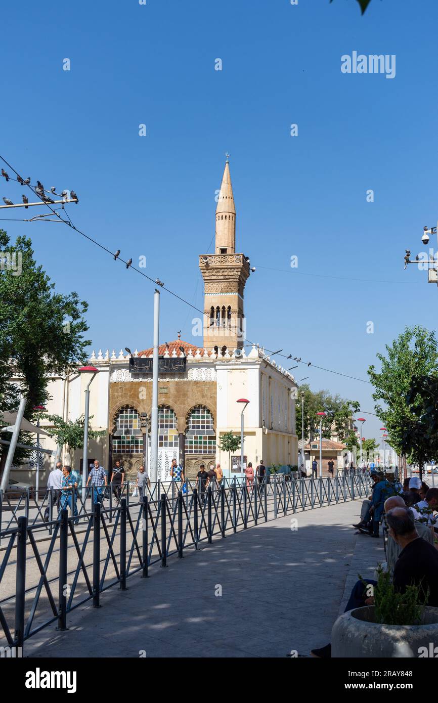 View of EL Atik mosque in Setif city. The famous landmark in the city ...