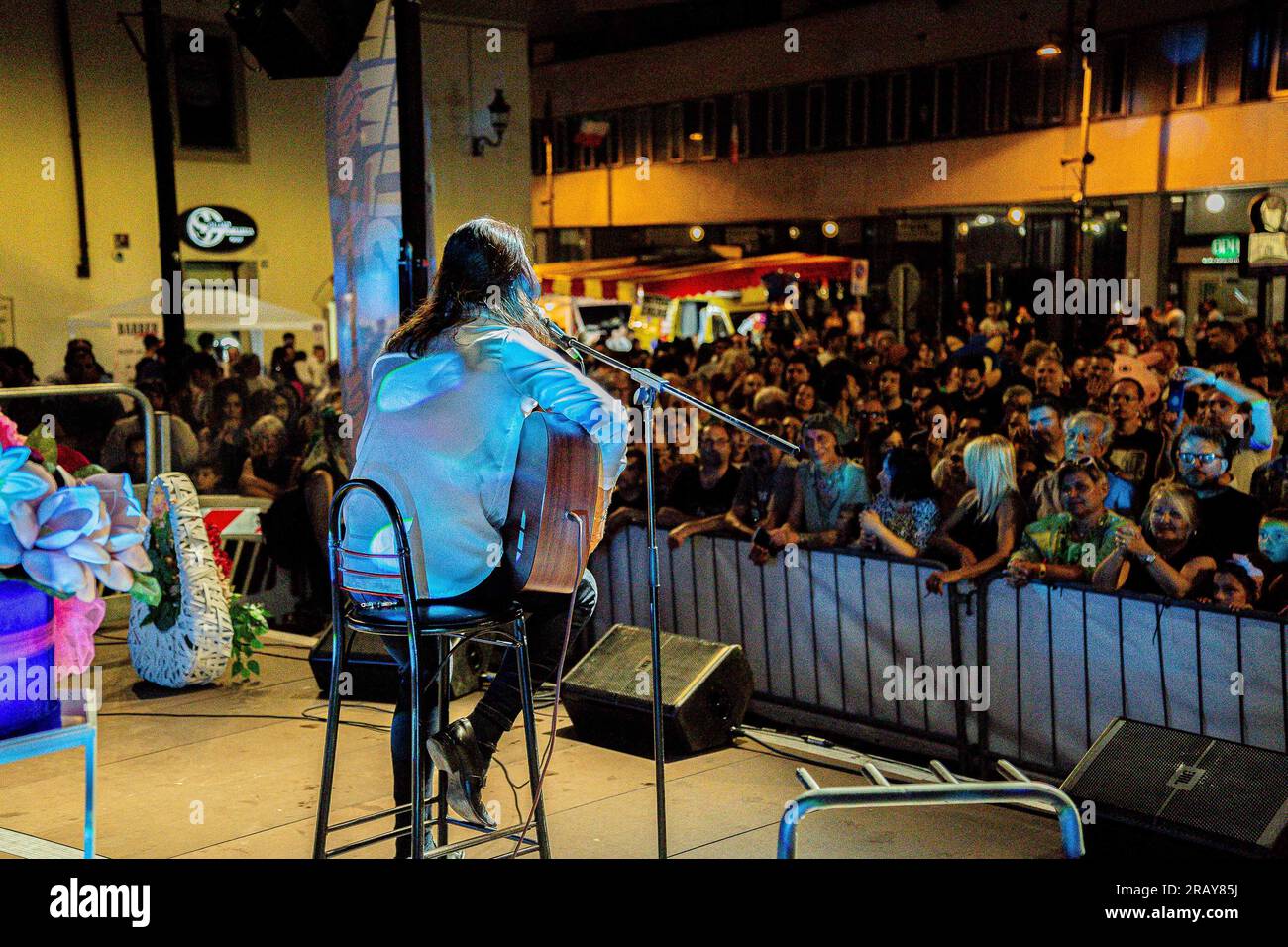 Desio, Italy. 05th July, 2023. Giuseppe Povia during Povia in concert ...