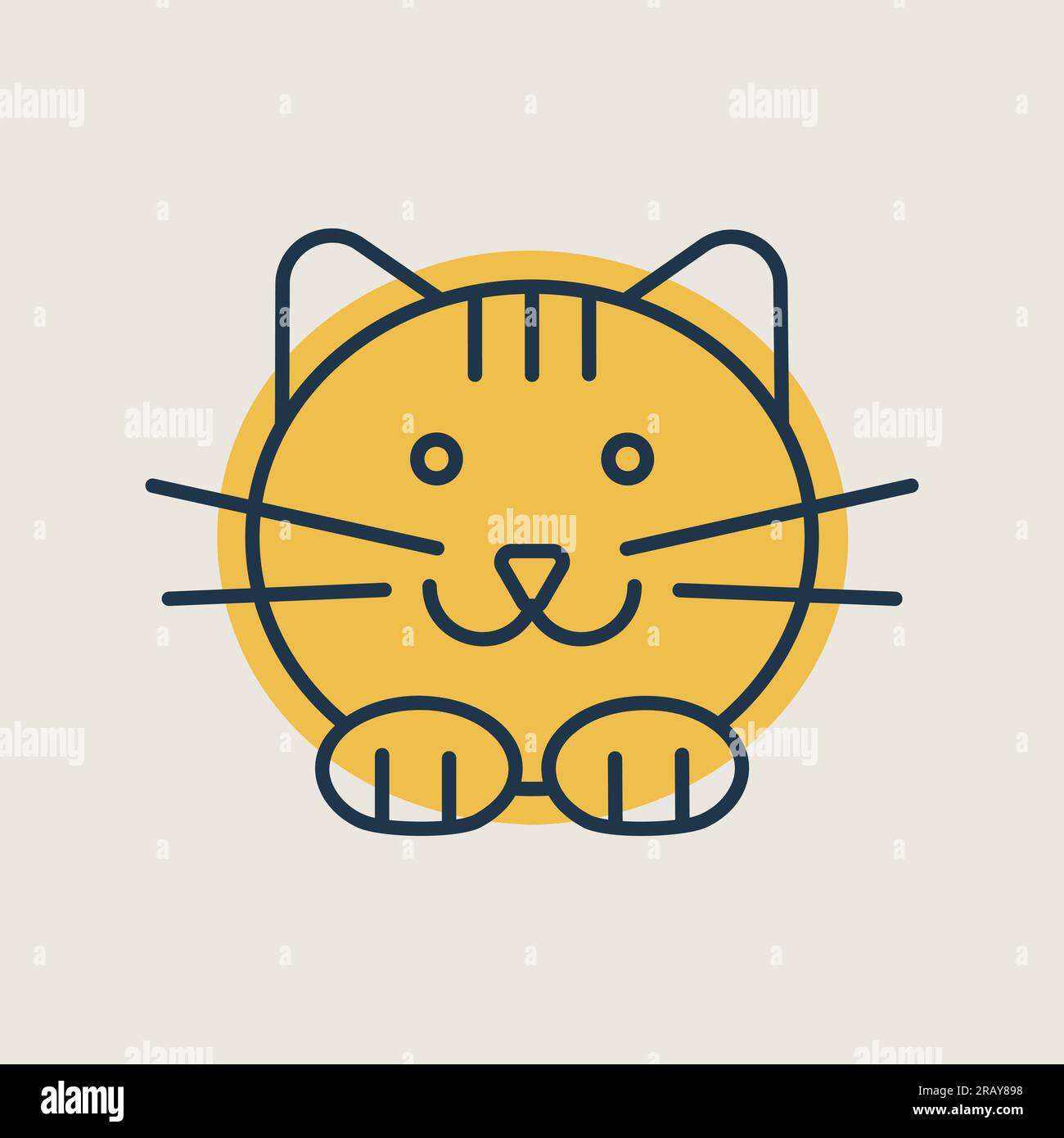 Cat vector isolated icon. Pet animal sign. Graph symbol for pet and ...