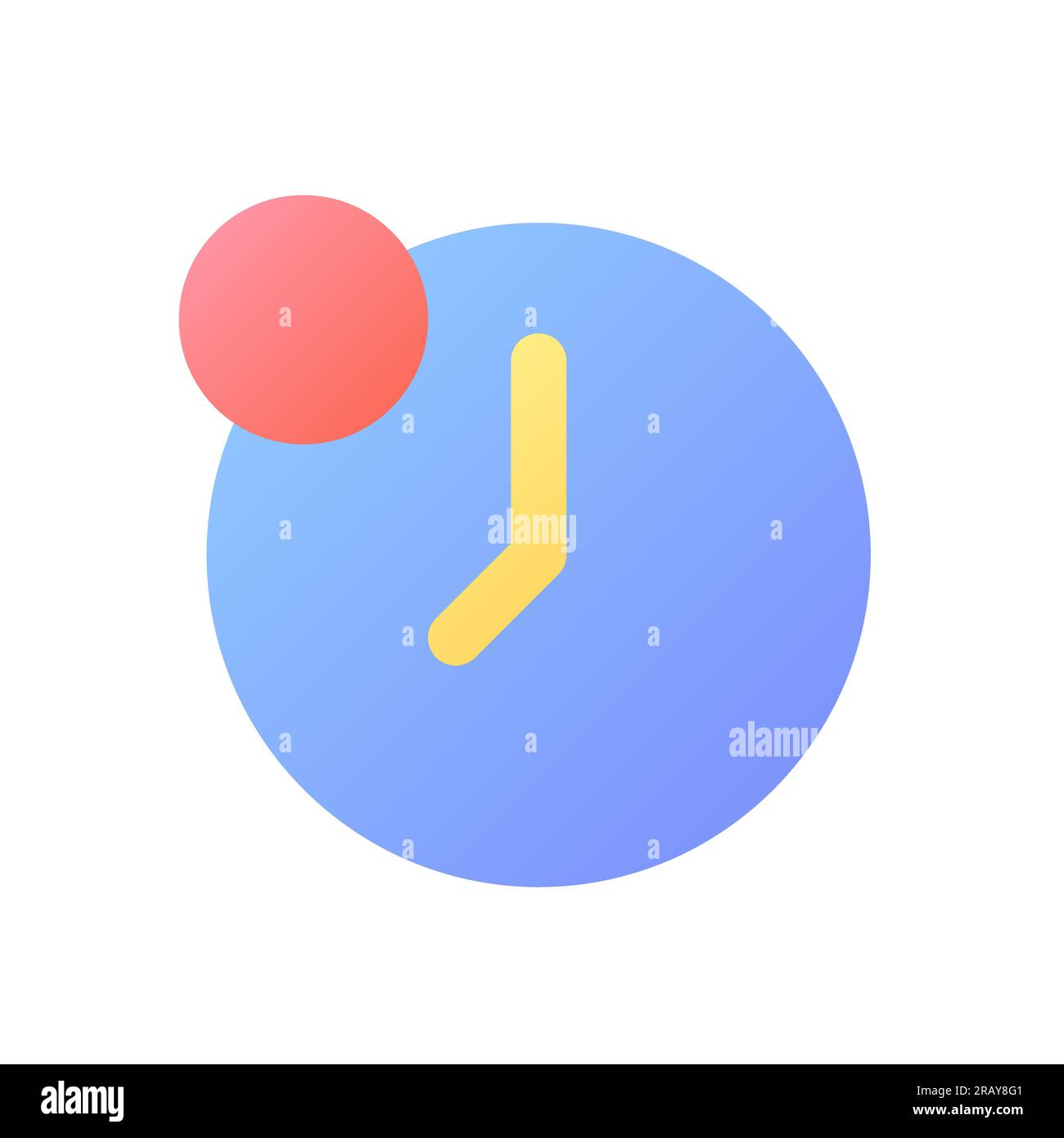 Reminder from time app pixel perfect flat gradient color ui icon Stock Vector Image & Art - Alamy