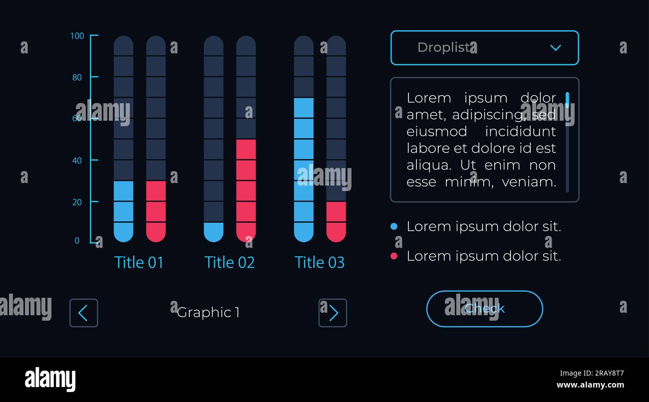 Diagram with arrows UI element template Stock Vector Image & Art - Alamy