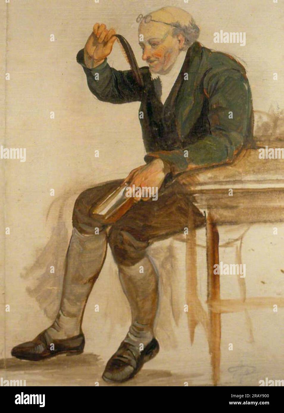 The Schoolmaster 1826 by George Harvey Stock Photo - Alamy