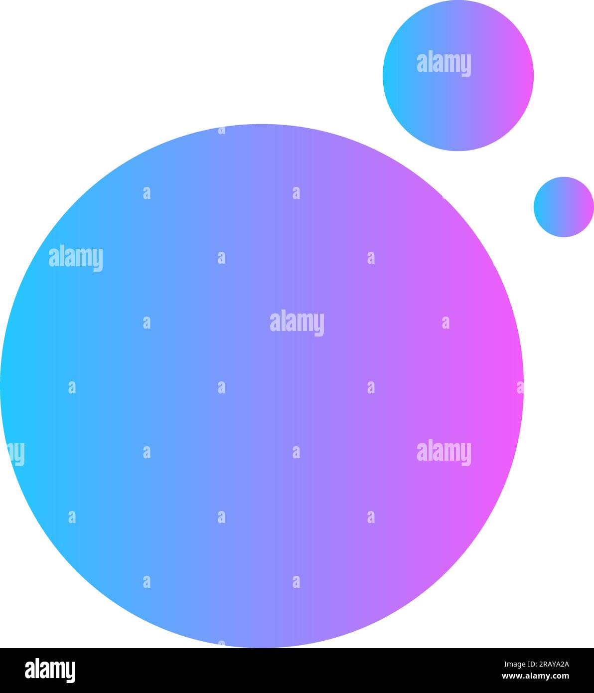 Blue purple linear gradient circles brochure element design Stock ...