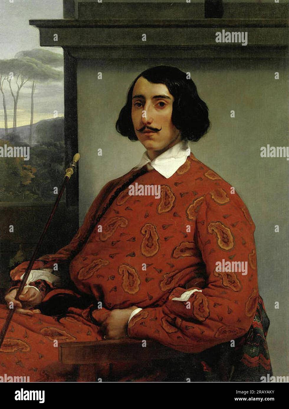 Portrait of Duke Manolo Nunez Falco by Francesco Hayez Stock Photo - Alamy