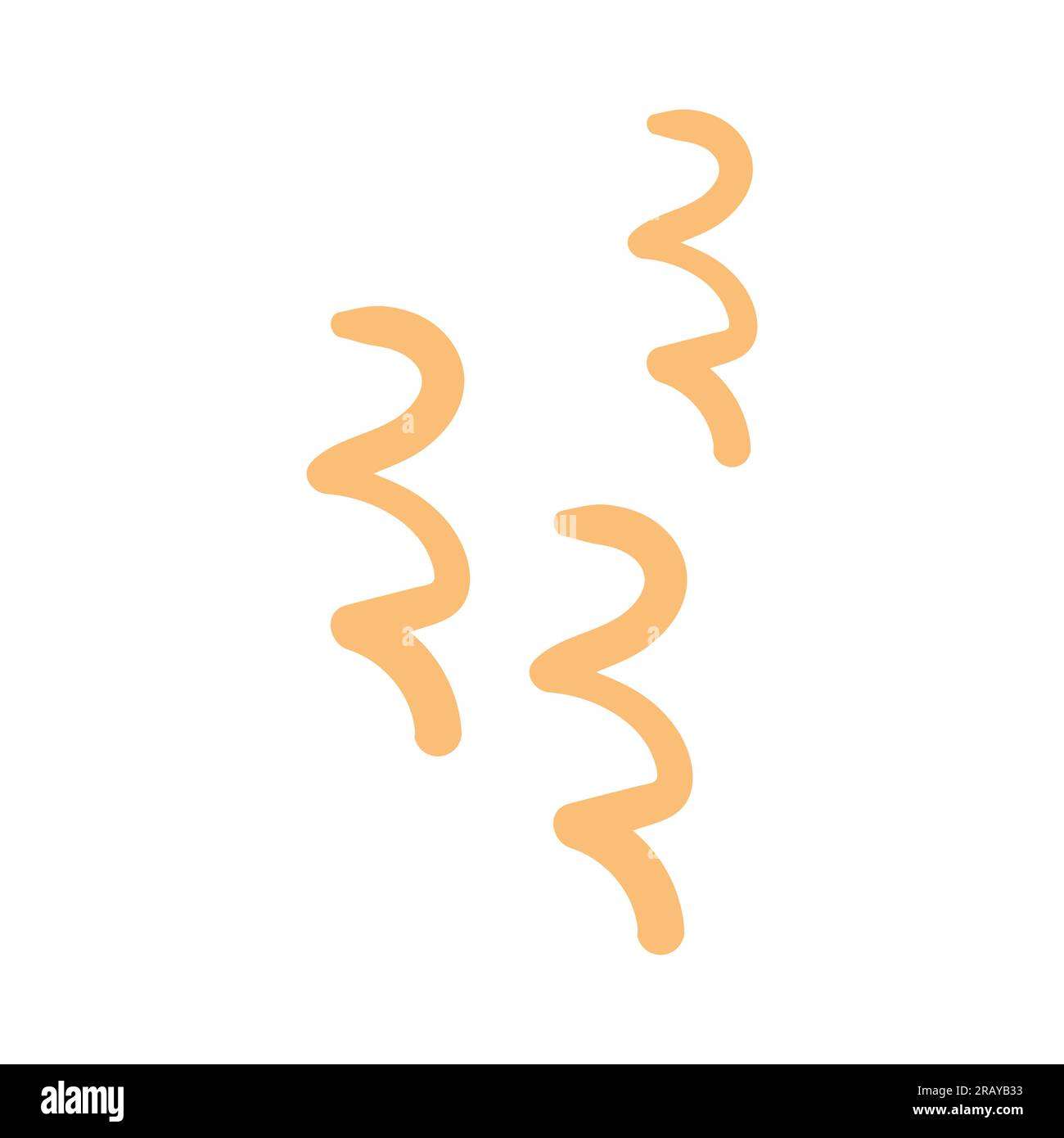 Wavy yellow strokes brochure element design Stock Vector Image & Art ...
