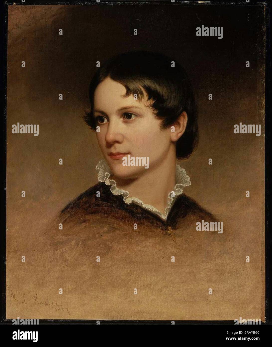 Mary Rebecca Clark 1857 by Martin Johnson Heade Stock Photo - Alamy
