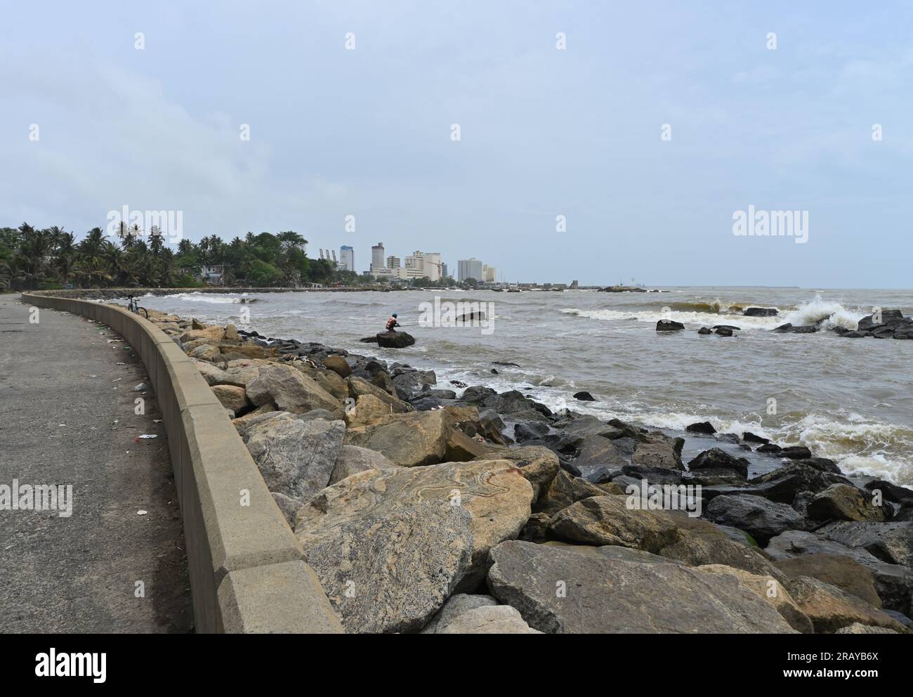 Modara, Colombo, Sri Lanka -August 05th 2022 : Coastal view of the ...