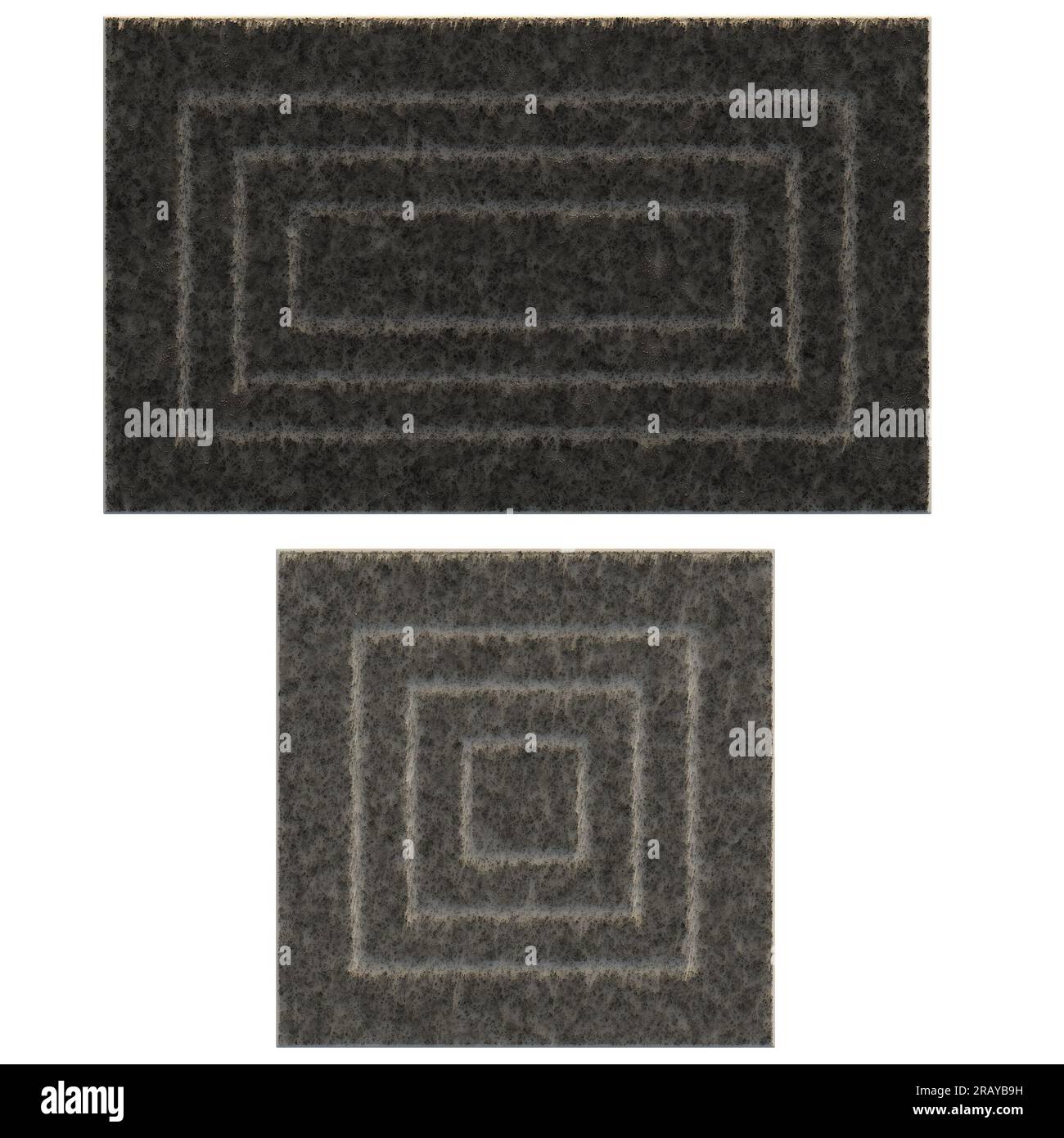 carpet for interior isolated on white background, home decor, 3D ...