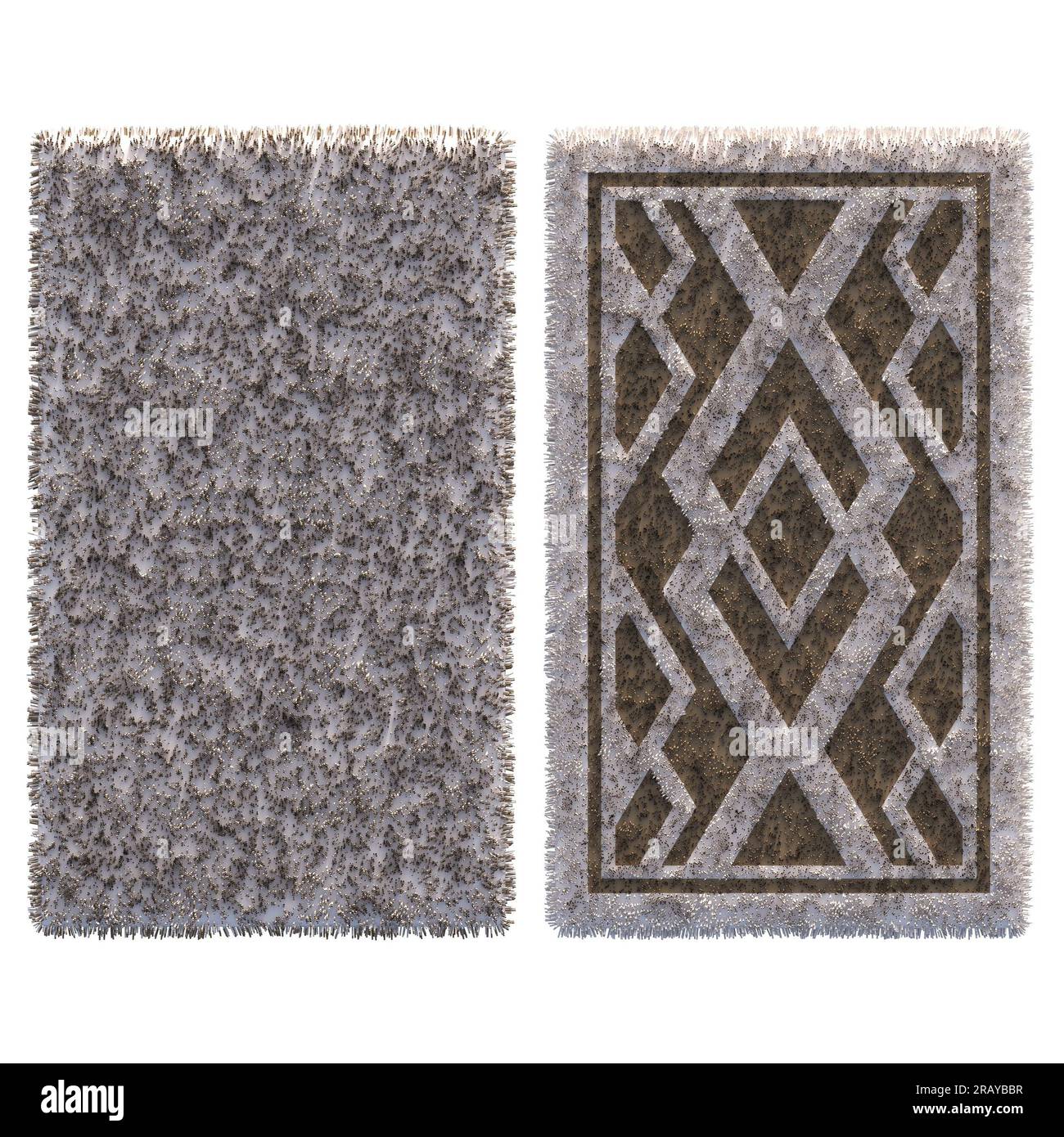 carpet for interior isolated on white background, home decor, 3D ...