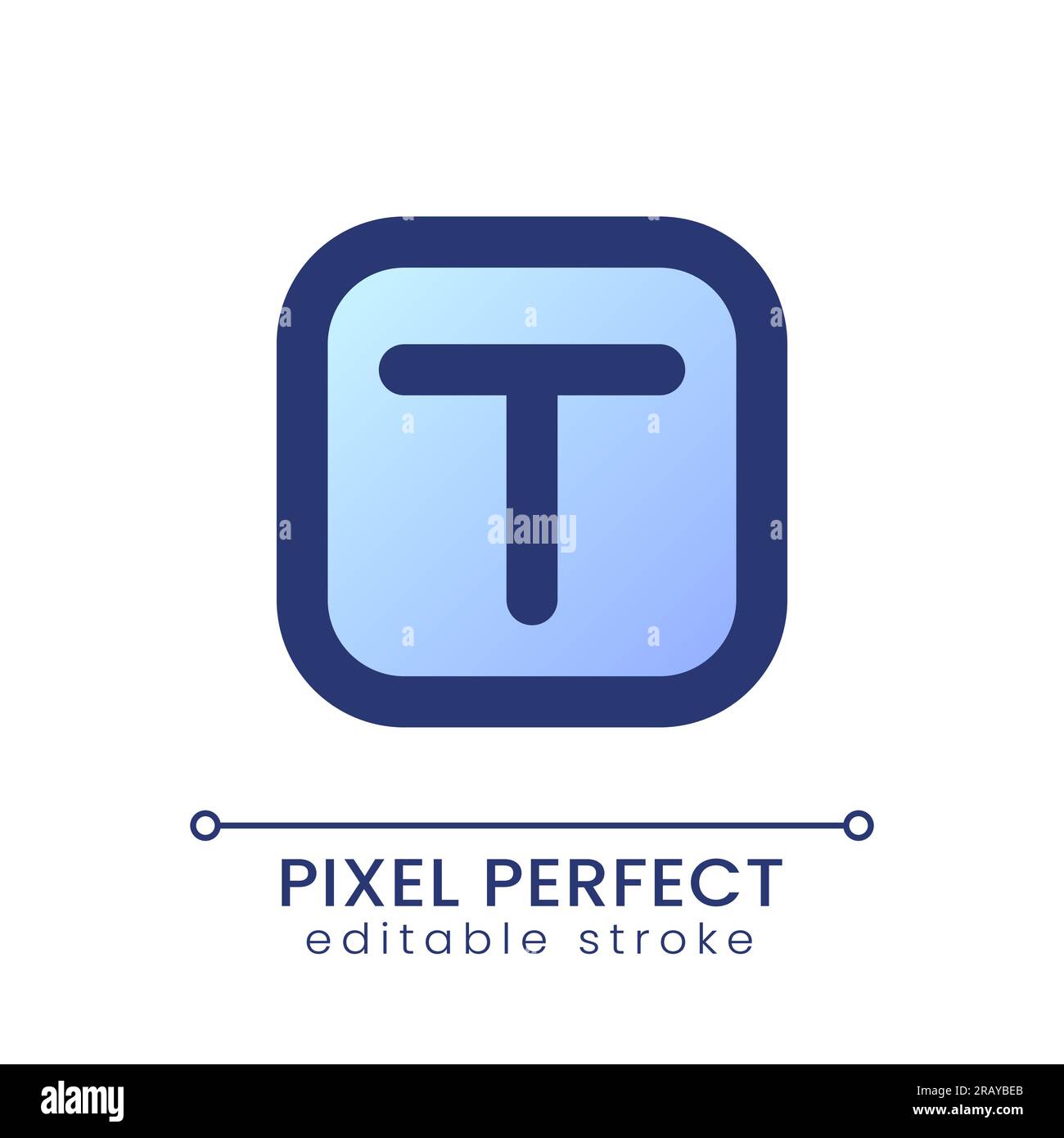 Text overlay pixel perfect gradient fill ui icon Stock Vector Image & Art - Alamy
