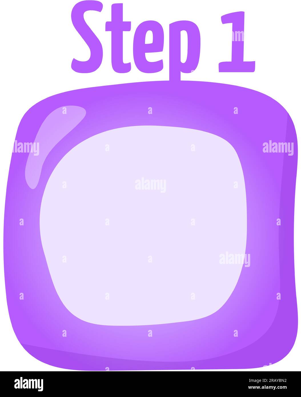 Cute Shape For Step One Vector Design Element Stock Vector Image And Art Alamy