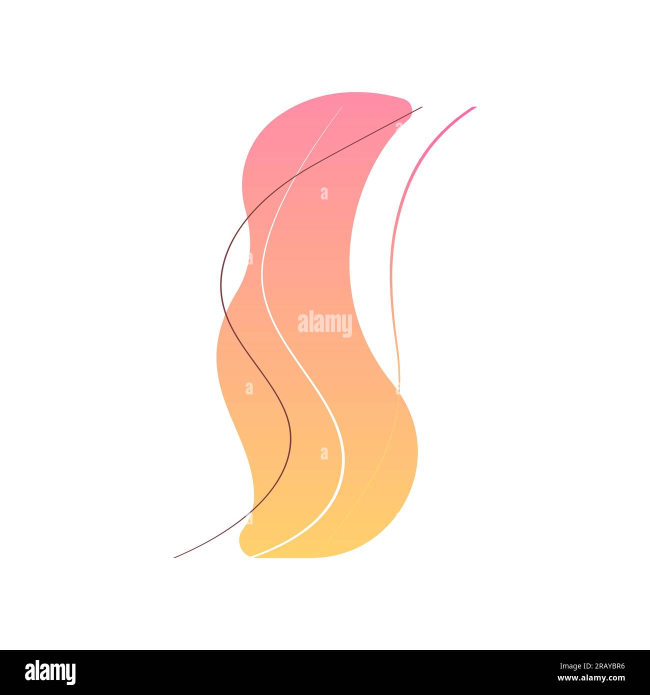Irregular shaped yellow gradient spot brochure element design Stock ...