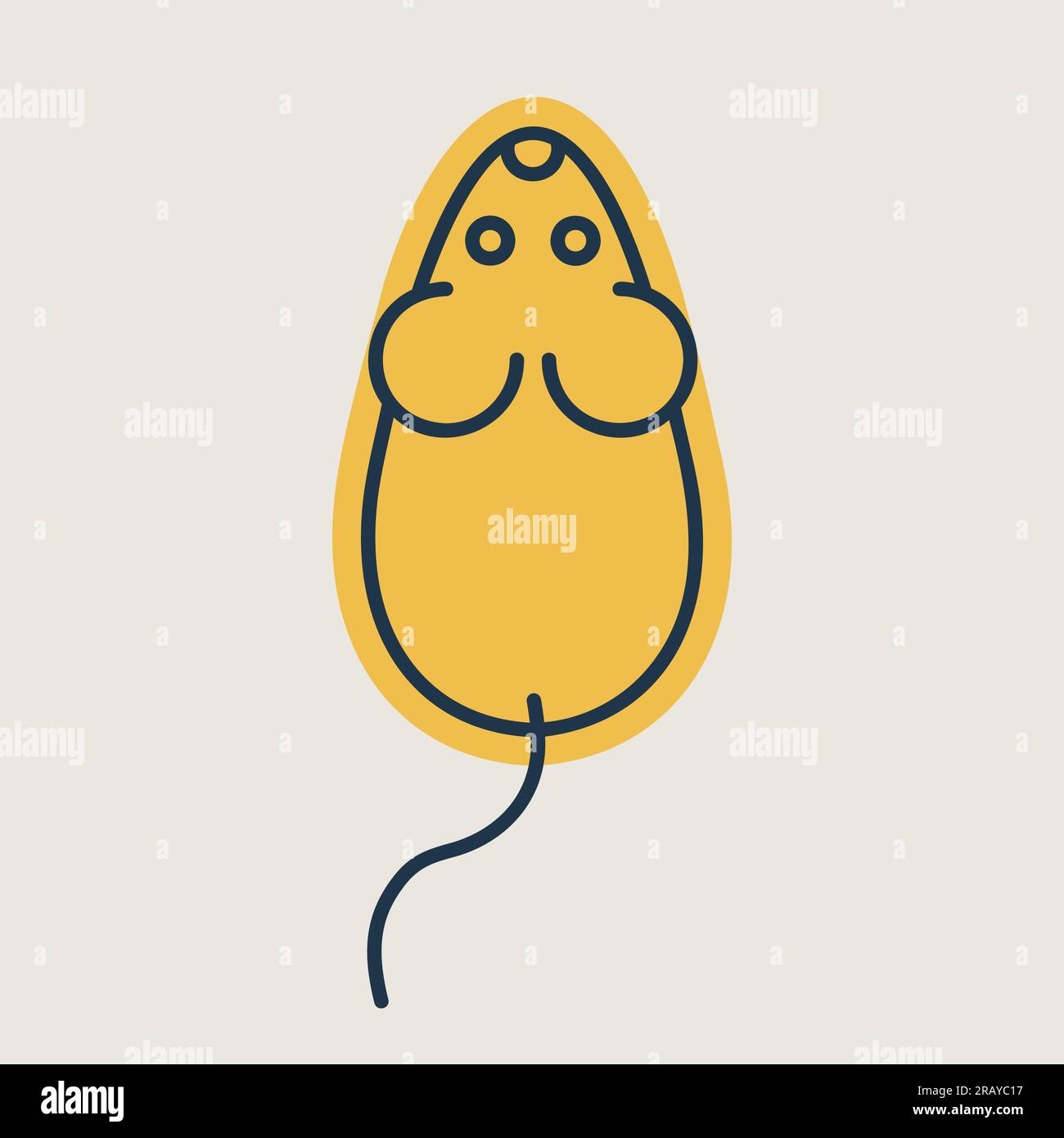 Mouse vector isolated icon. Pet animal sign. Graph symbol for pet and ...