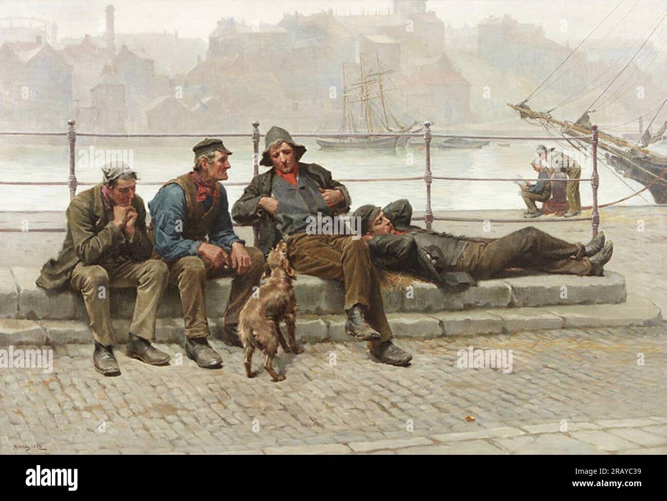 Out of Work or Nothing Doing 1888 by Ralph Hedley Stock Photo - Alamy