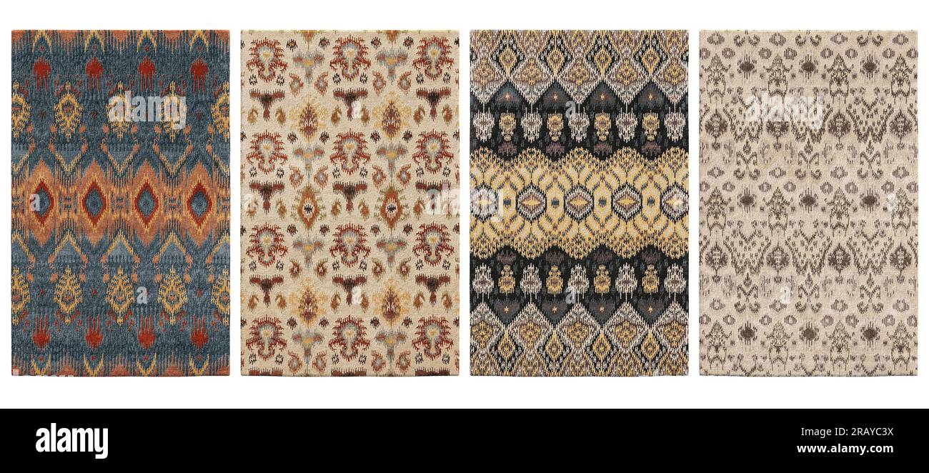 carpet for interior isolated on white background, home decor, 3D ...