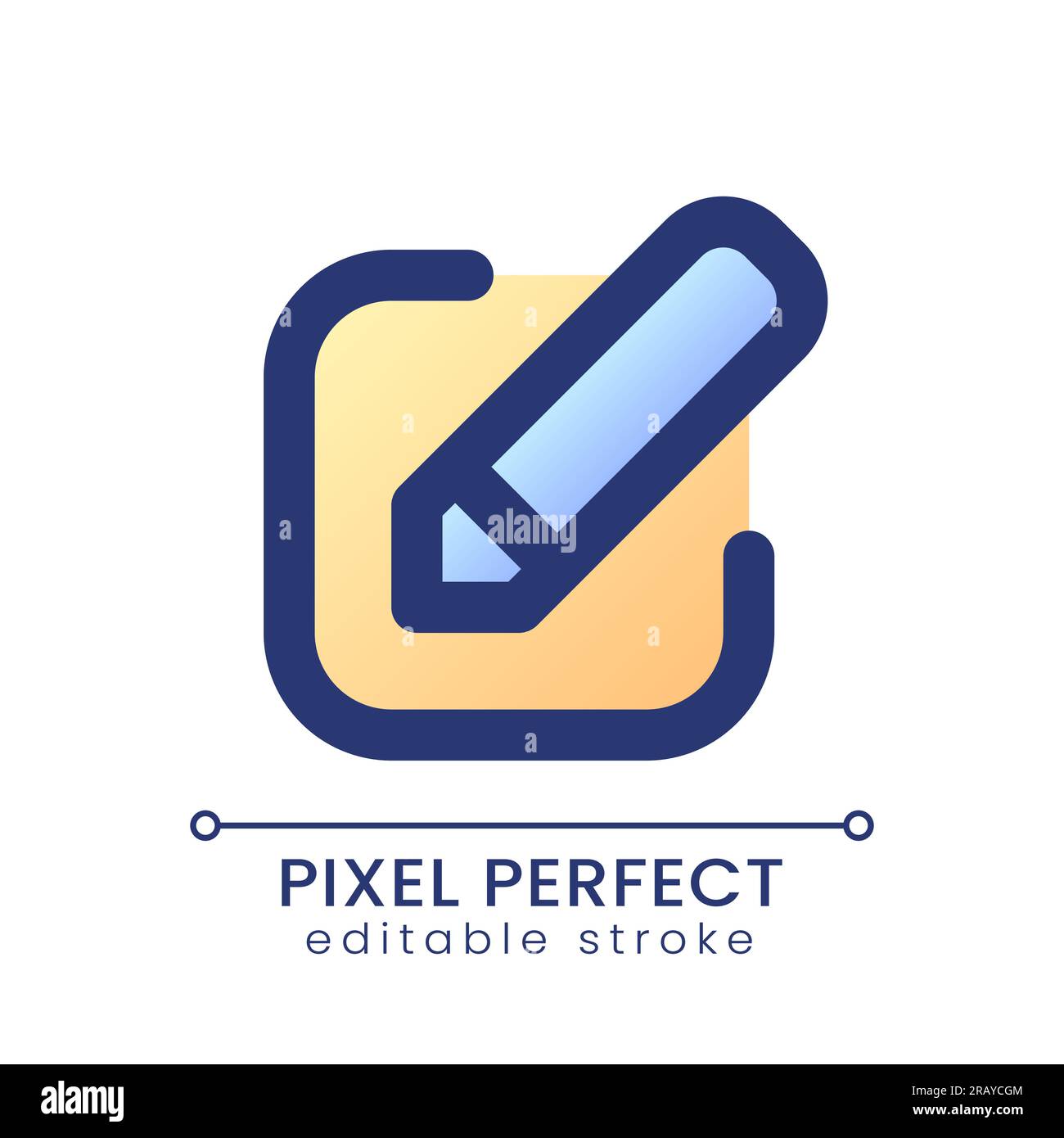 Edit pixel perfect gradient fill ui icon Stock Vector Image & Art - Alamy