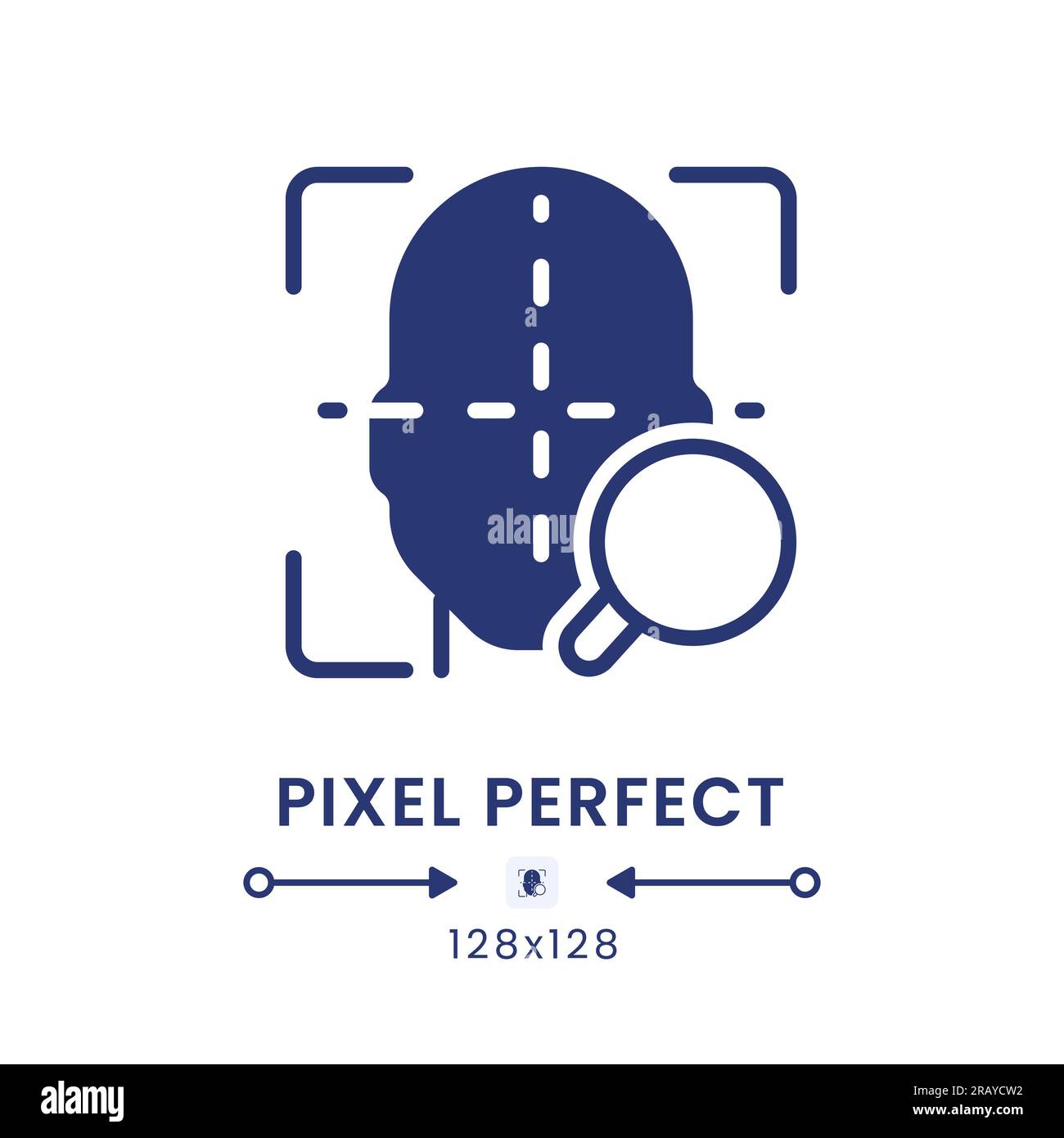 Facial coding black solid desktop icon Stock Vector Image & Art - Alamy