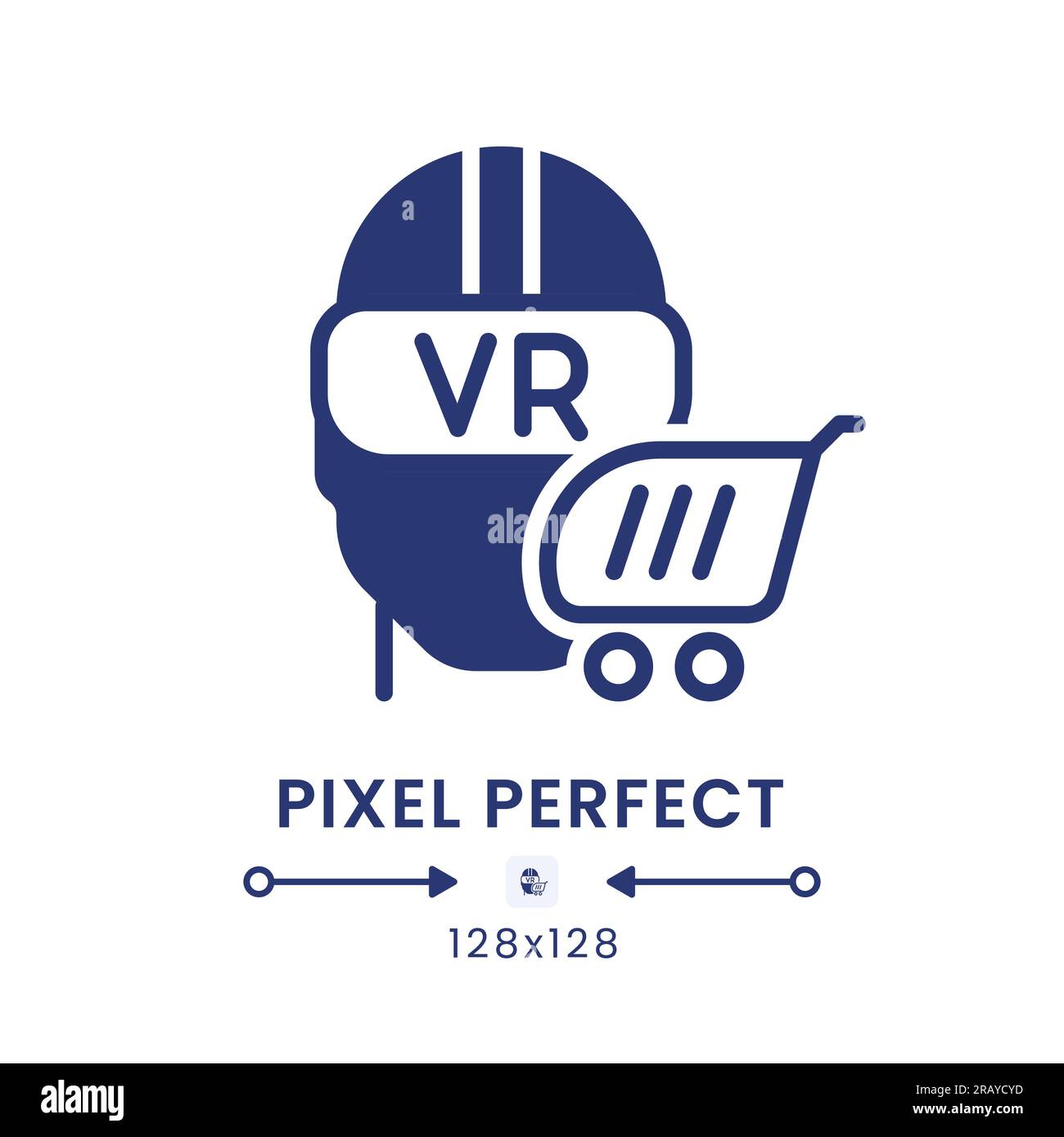 Virtual reality black solid desktop icon Stock Vector Image & Art - Alamy