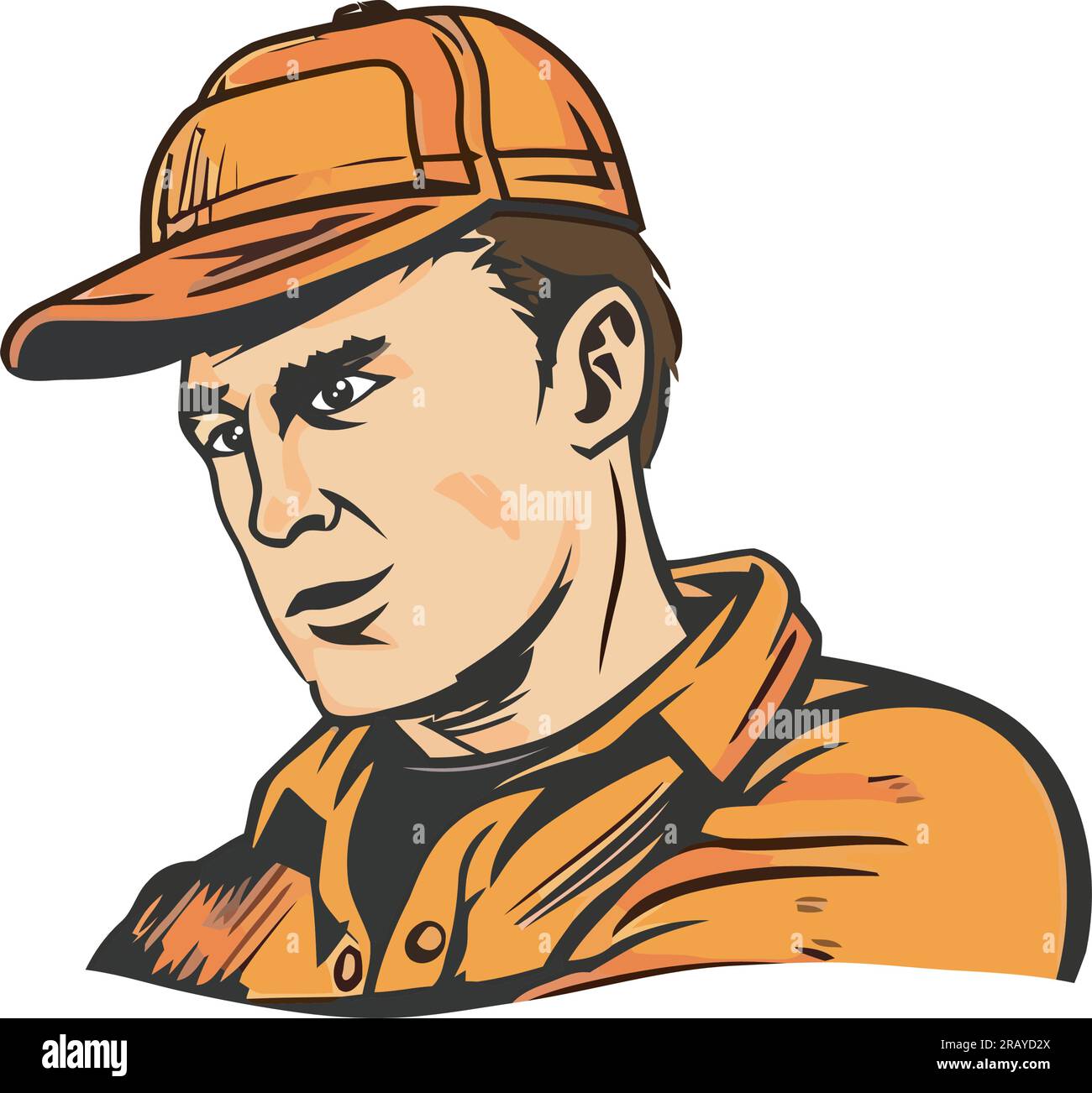 Skilled man worker working Cut Out Stock Images & Pictures - Alamy