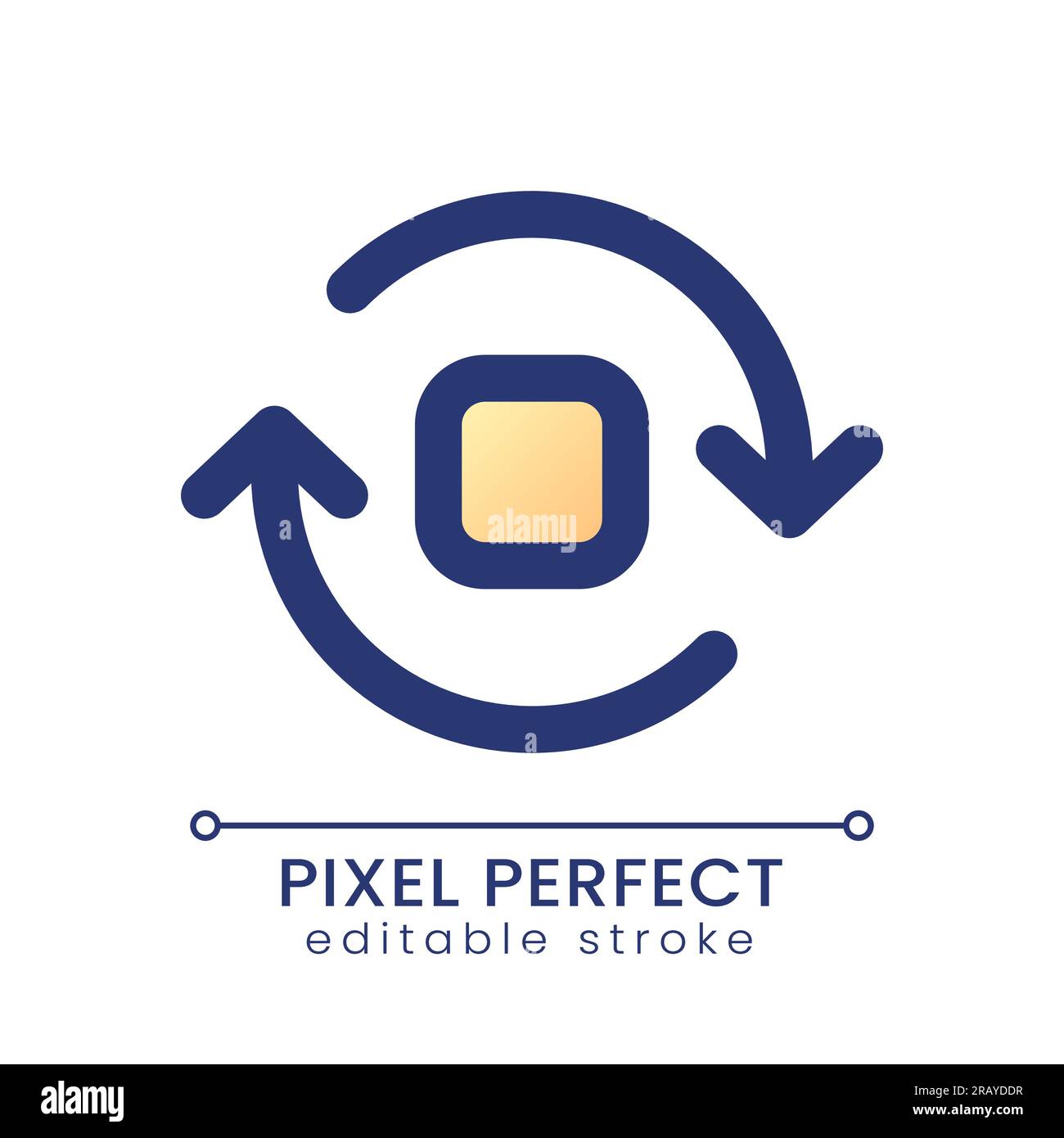 Spin animation pixel perfect gradient fill ui icon Stock Vector Image & Art - Alamy