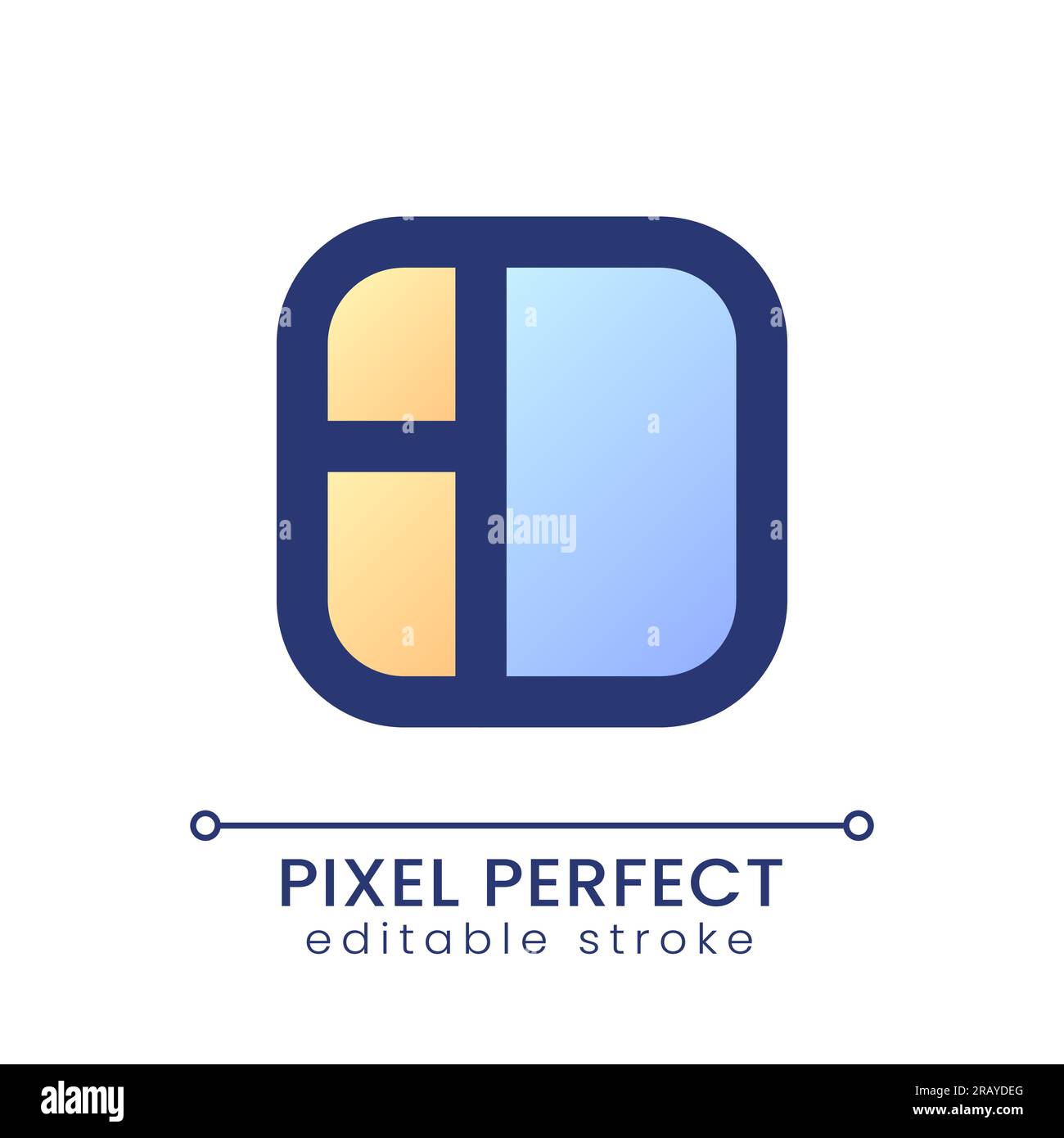 Collage pixel perfect gradient fill ui icon Stock Vector Image & Art - Alamy
