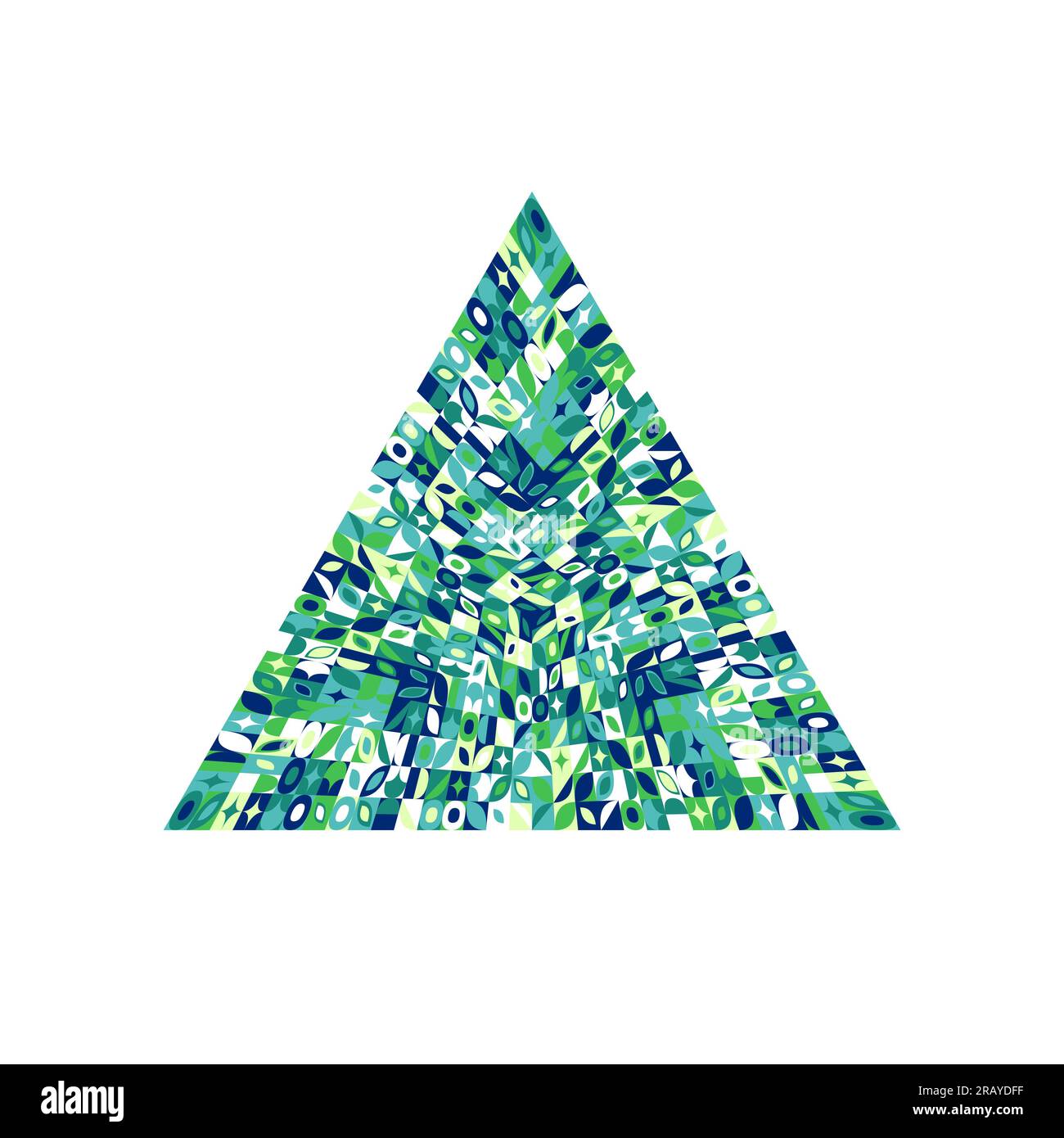 Geometrical isolated abstract colorful mosaic triangle polygon Stock ...