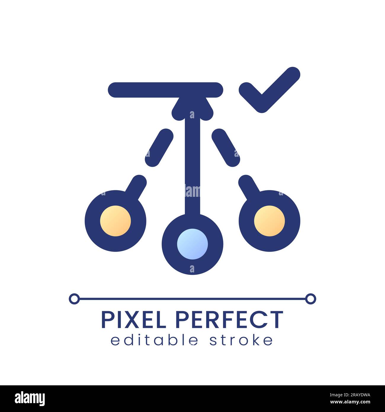 Pendulum movement applying pixel perfect gradient fill ui icon Stock Vector Image & Art - Alamy