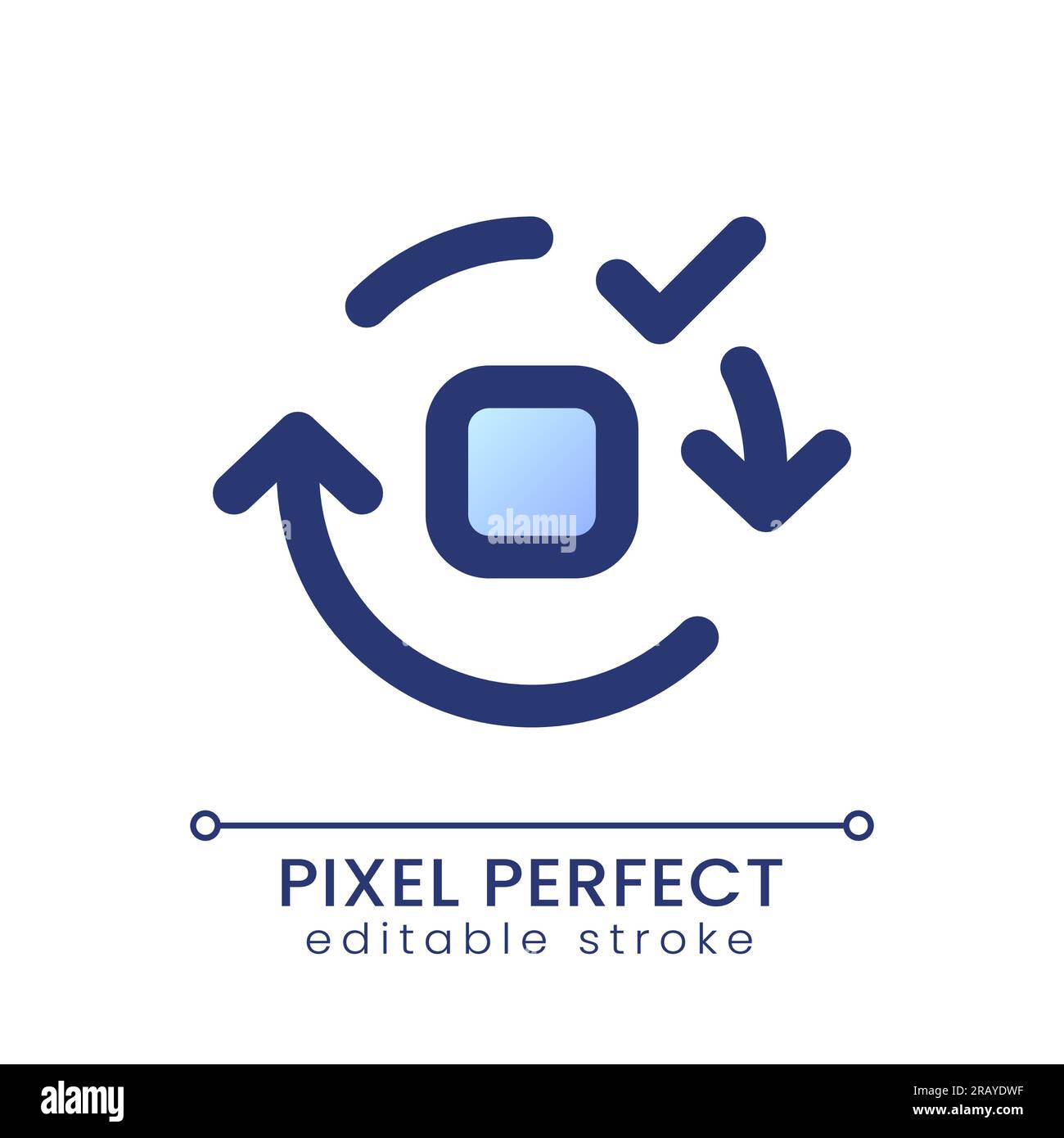 Applying spin motion effect pixel perfect gradient fill ui icon Stock Vector Image & Art - Alamy