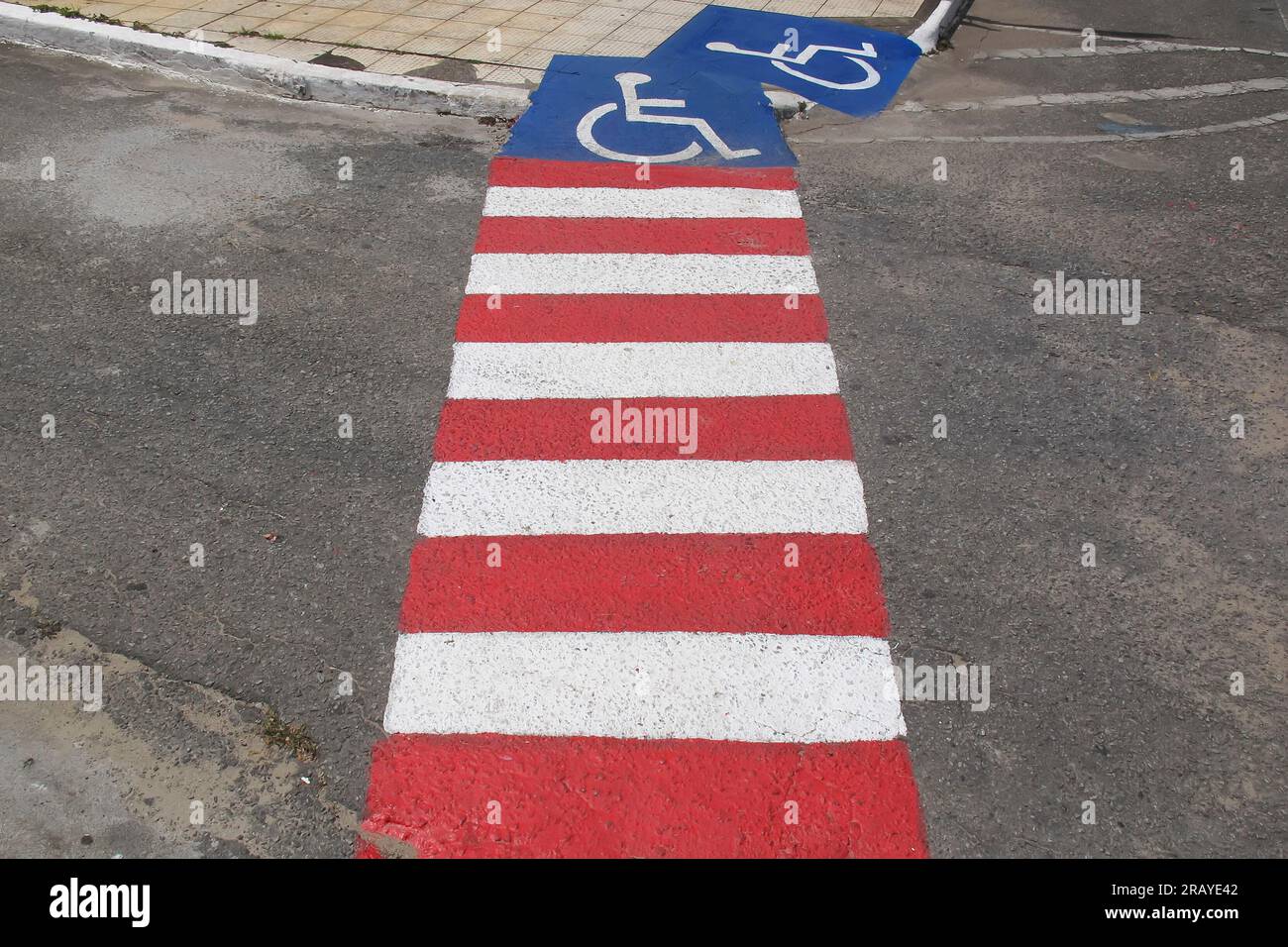 accessibility ramp for wheelchair users with accessibility symbol ...